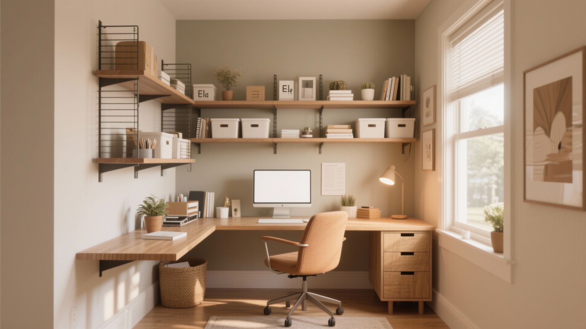 No Space for a Desk? 10 Elfa Office Ideas That Fit Anywhere