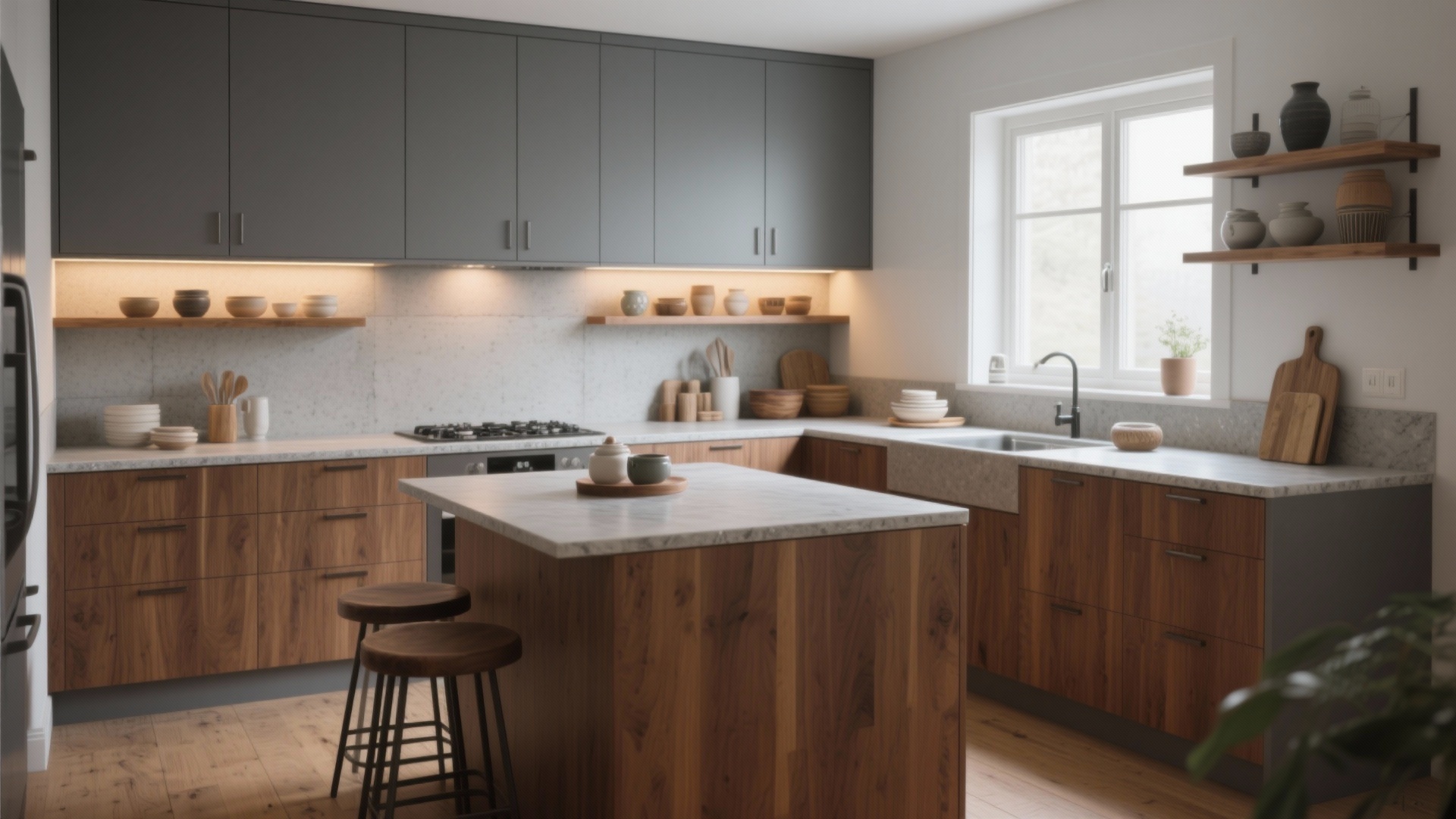 Gray and Wood Kitchen Ideas — 5 Inspirations