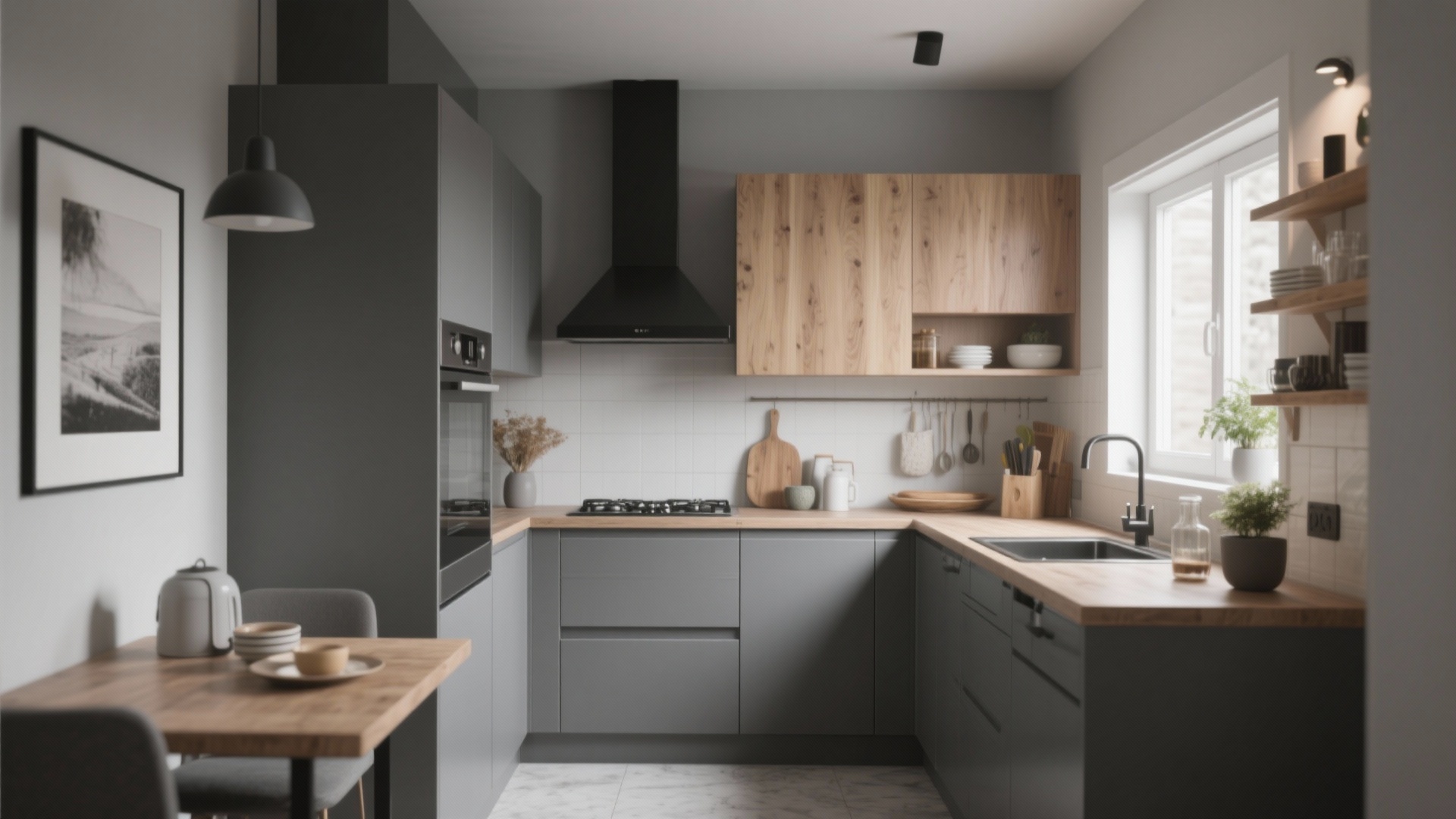 10 Small Kitchen Ideas in Grey