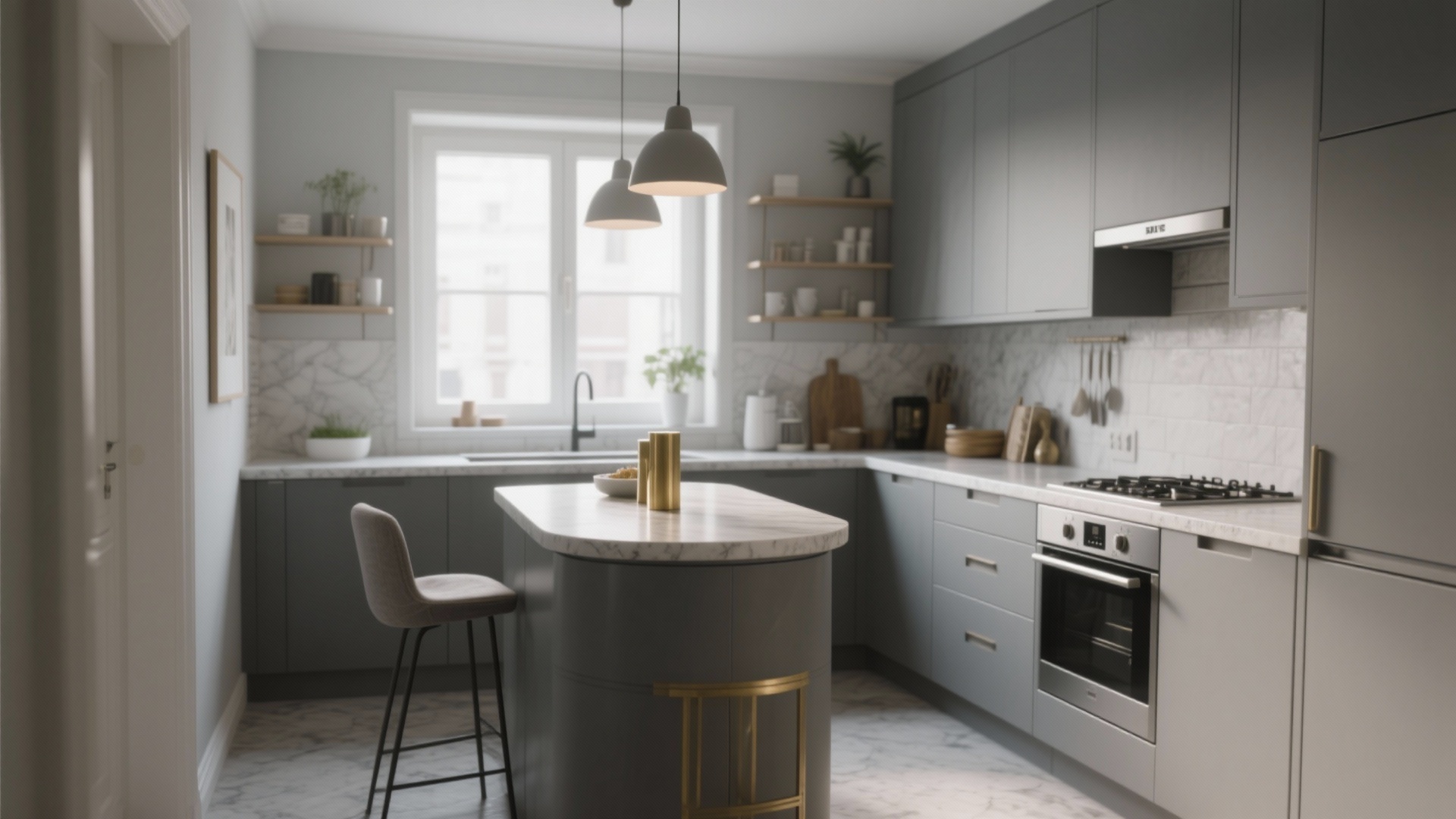10 Small Kitchen Ideas in Grey for Stylish Compact Spaces