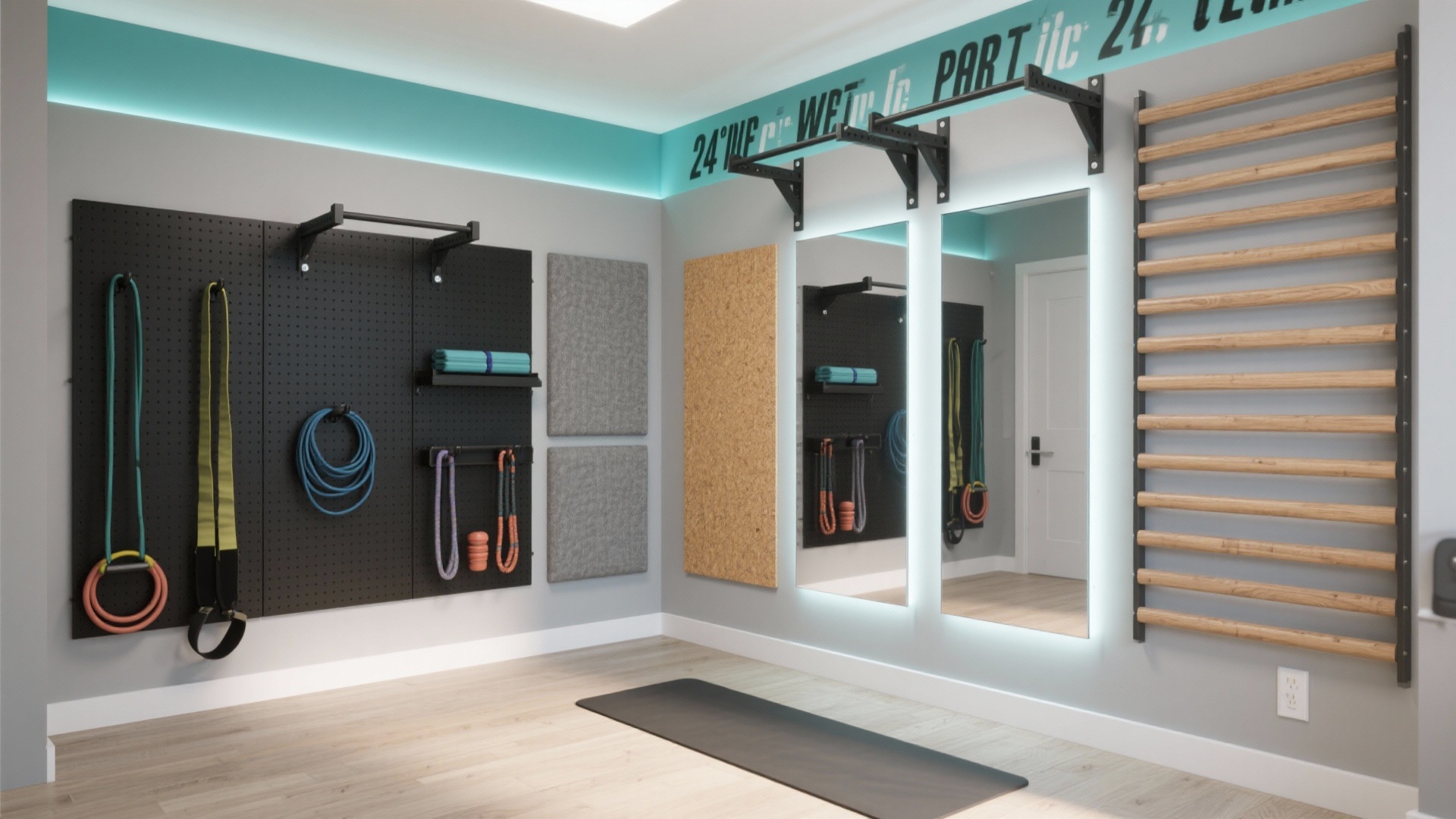 5 Gym Wall Design Ideas That Maximize Small Spaces