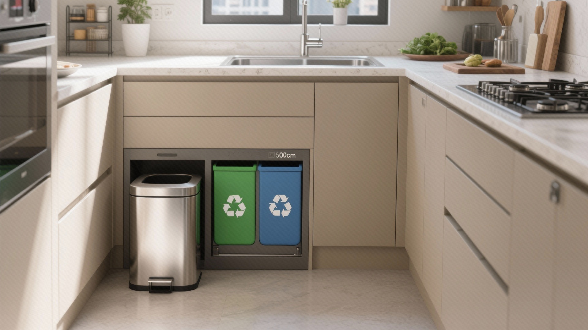 Small-Space Kitchen Waste Bins That Wow
