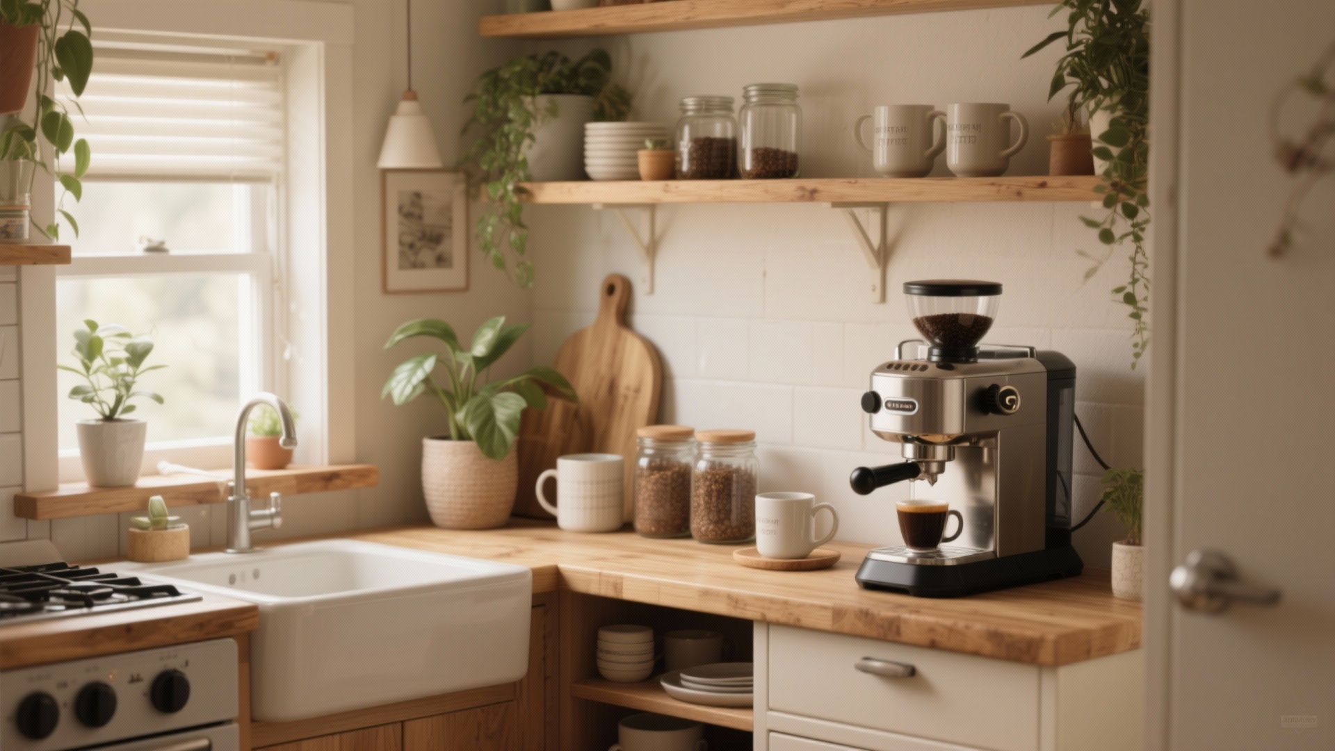 5 Stylish Kitchen Coffee Bar Ideas