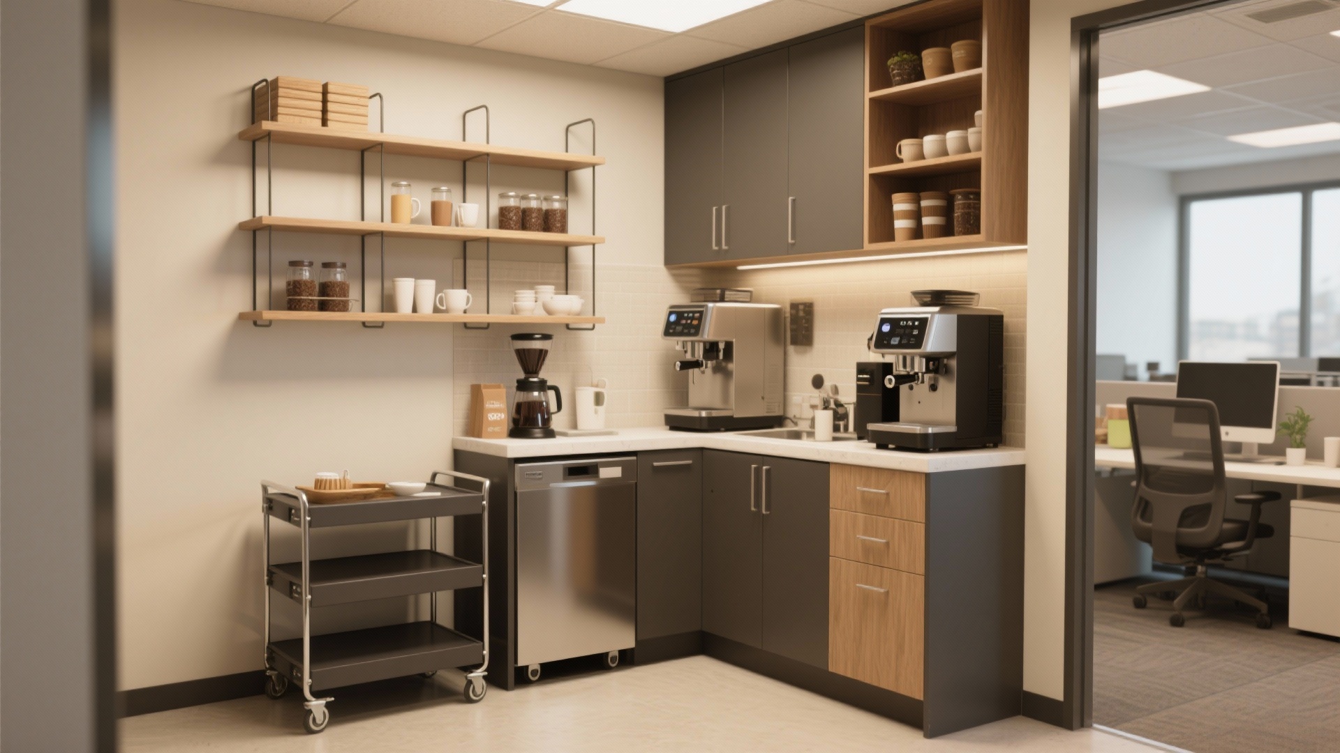 Pantry Too Small? 10 Small Office Coffee Station Ideas
