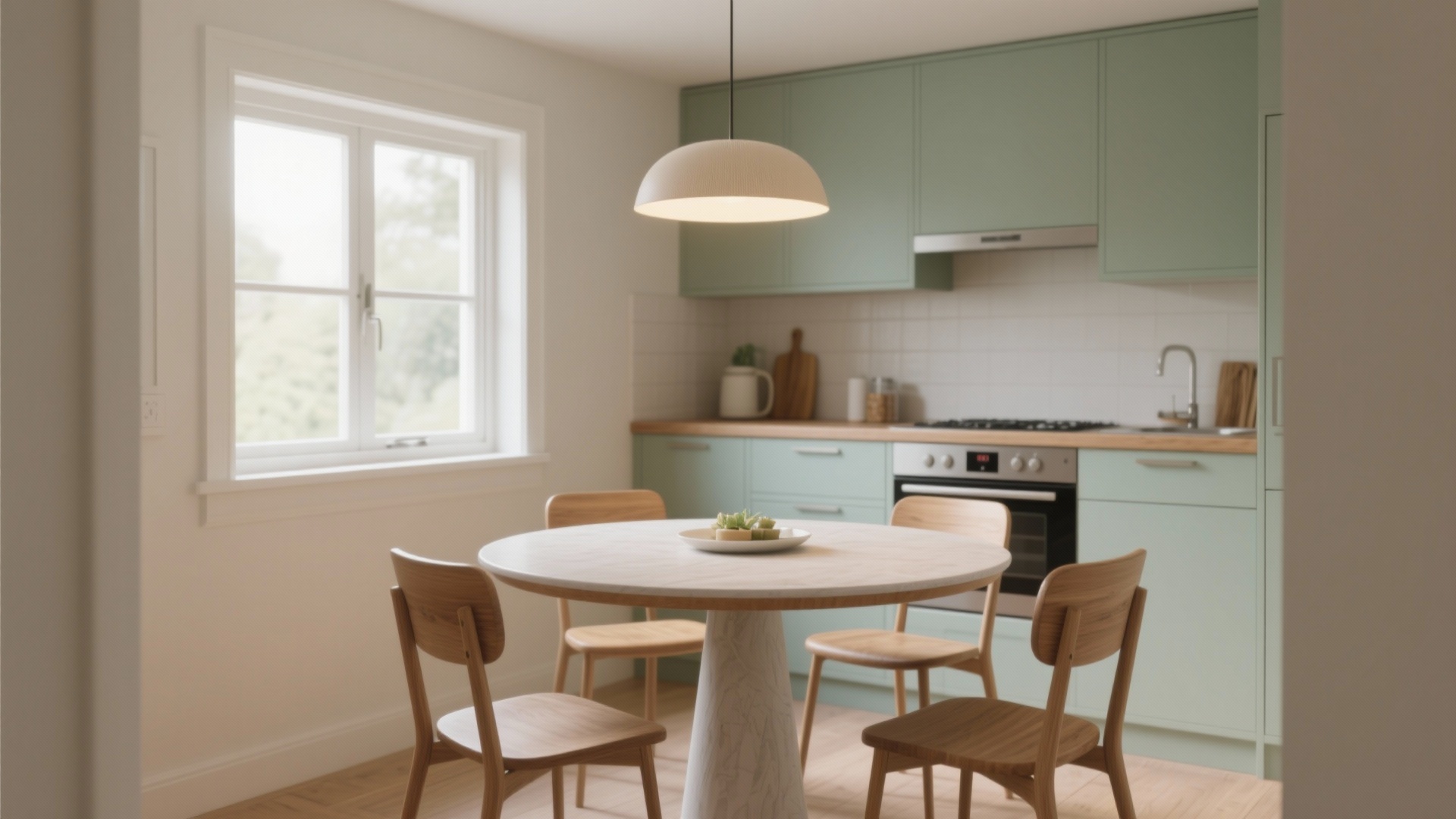 Small Kitchen Feels Cramped? Try a Round Kitchen Table