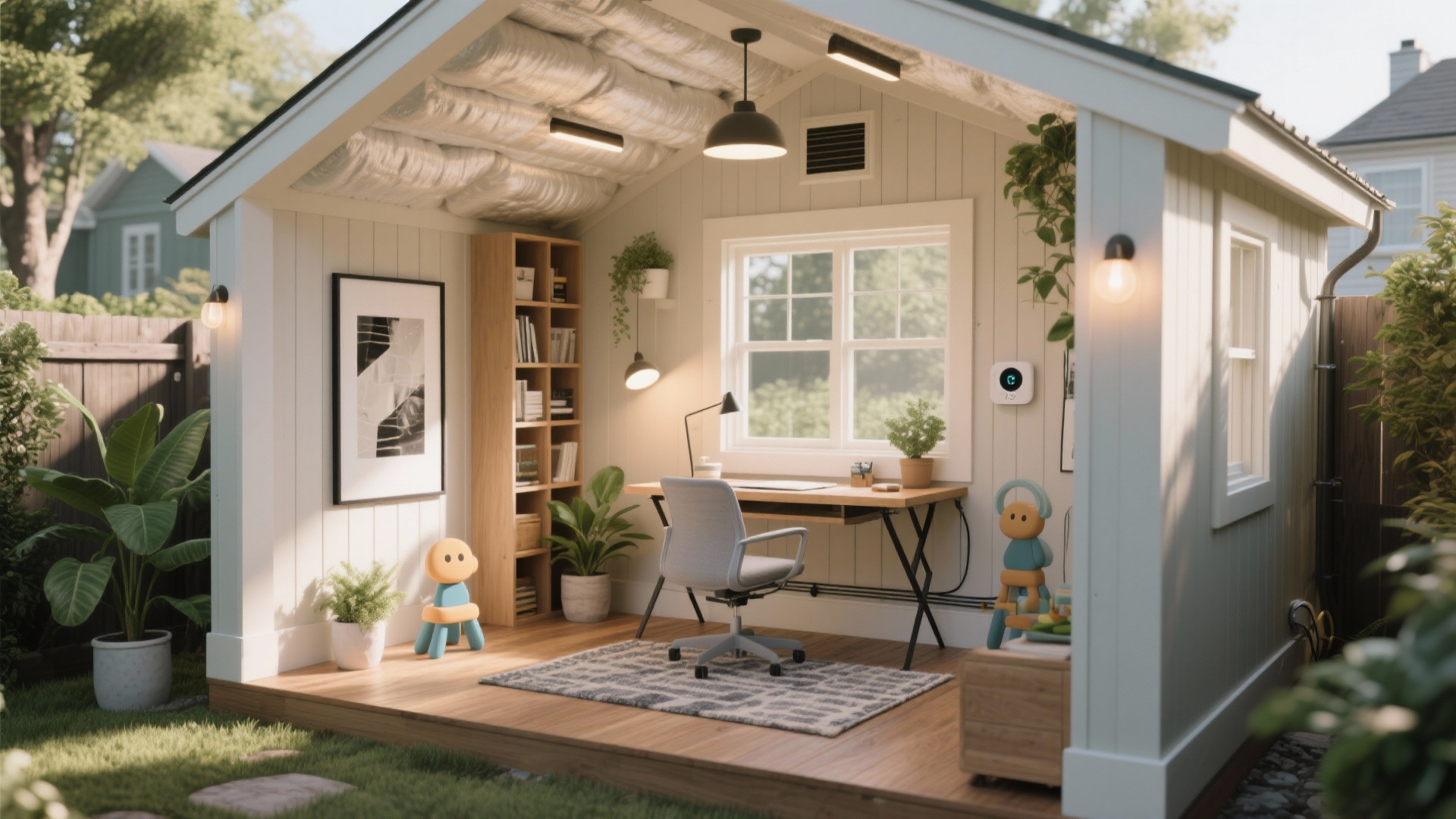 Shed Office Too Cramped? 5 Small Shed Office Interior Ideas
