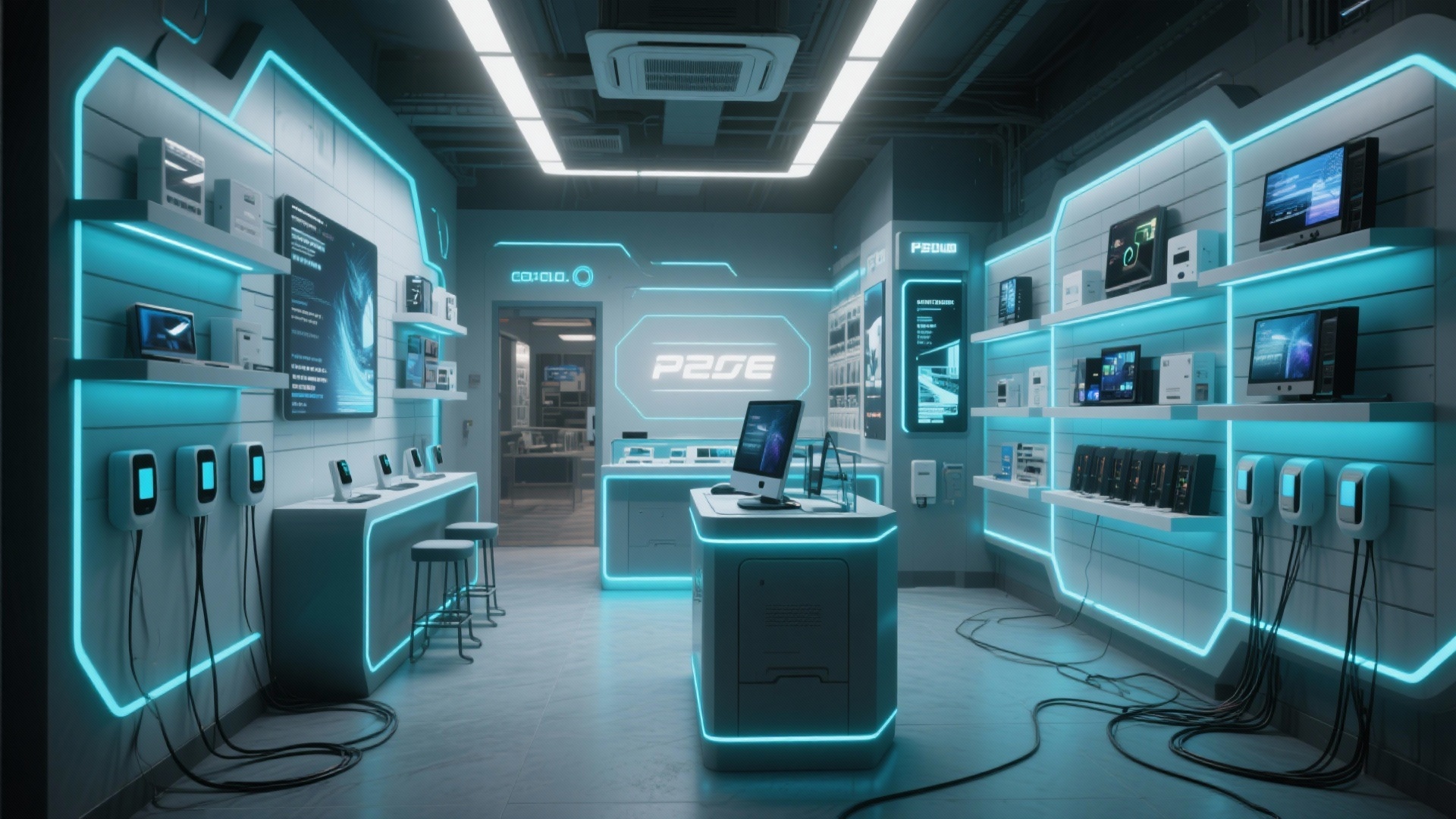 Creative Computer Shop Interior Design Ideas