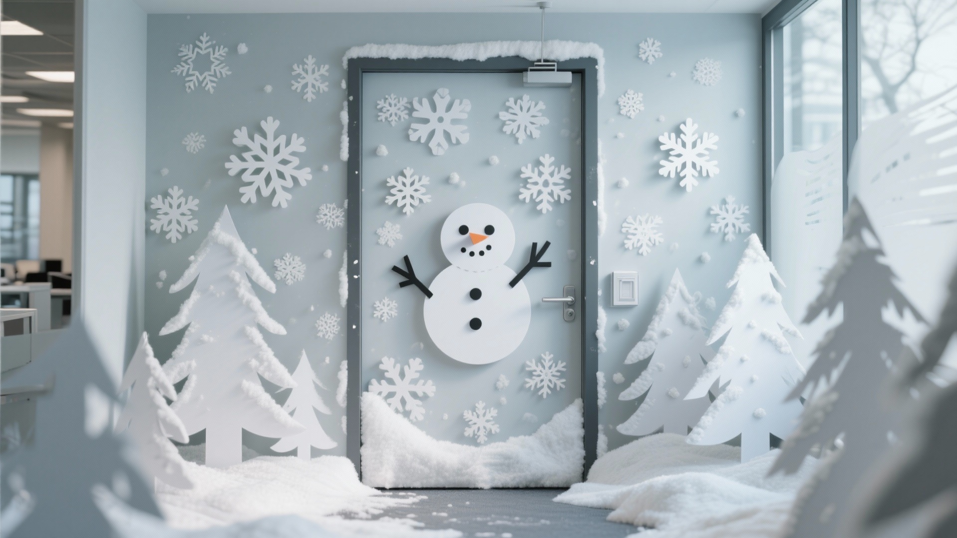10 Christmas Door Decorating Ideas for Office Contest