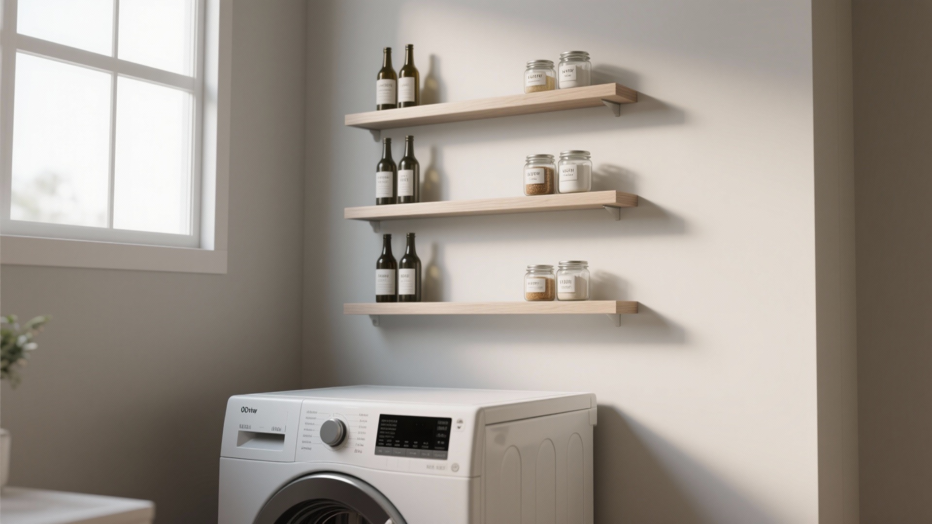 10 Laundry Room Floating Shelf Ideas