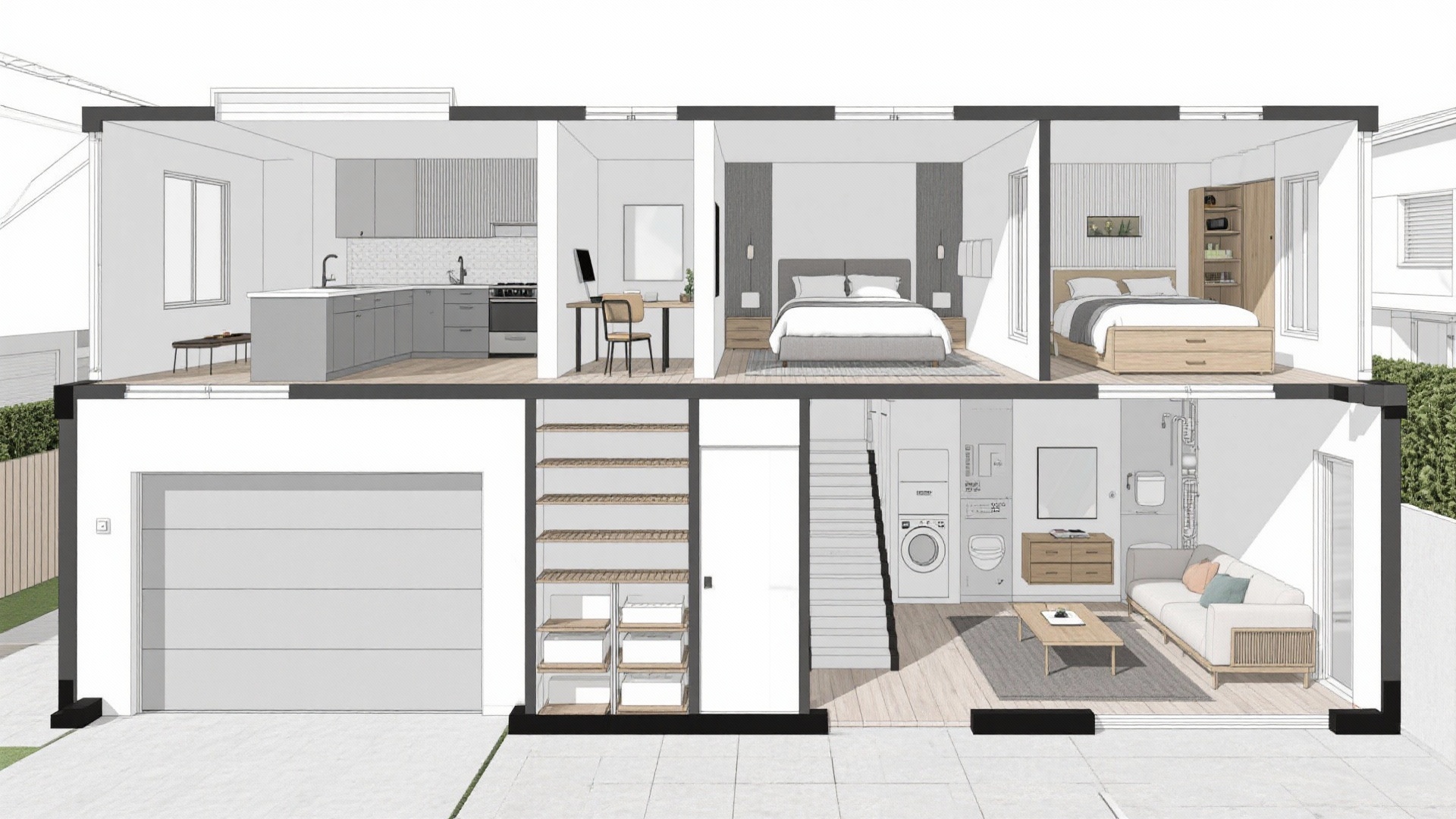 Future-Ready 2 Storey 3 Bedroom House Floor Plan
