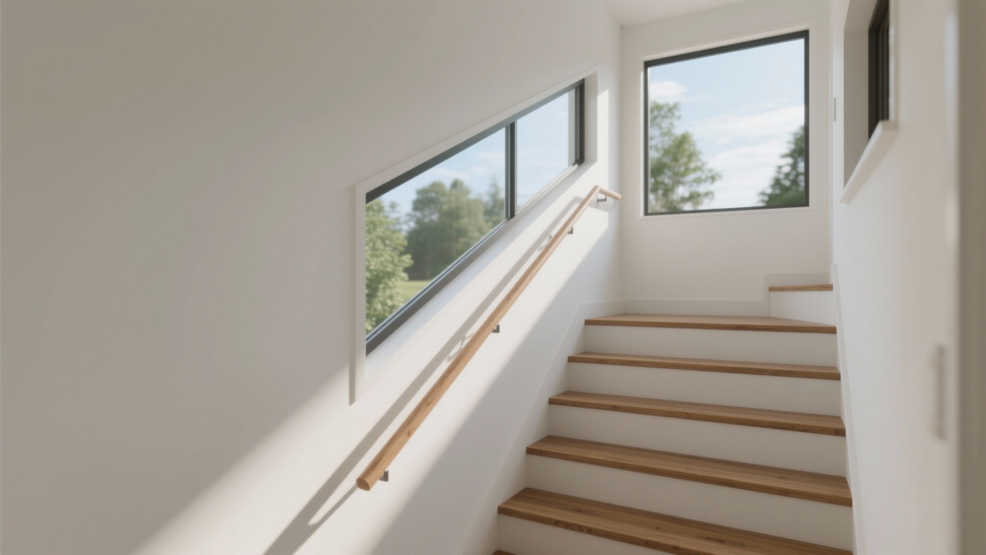 Staircase Wall Window Design: Fix Dark, Narrow Stairs