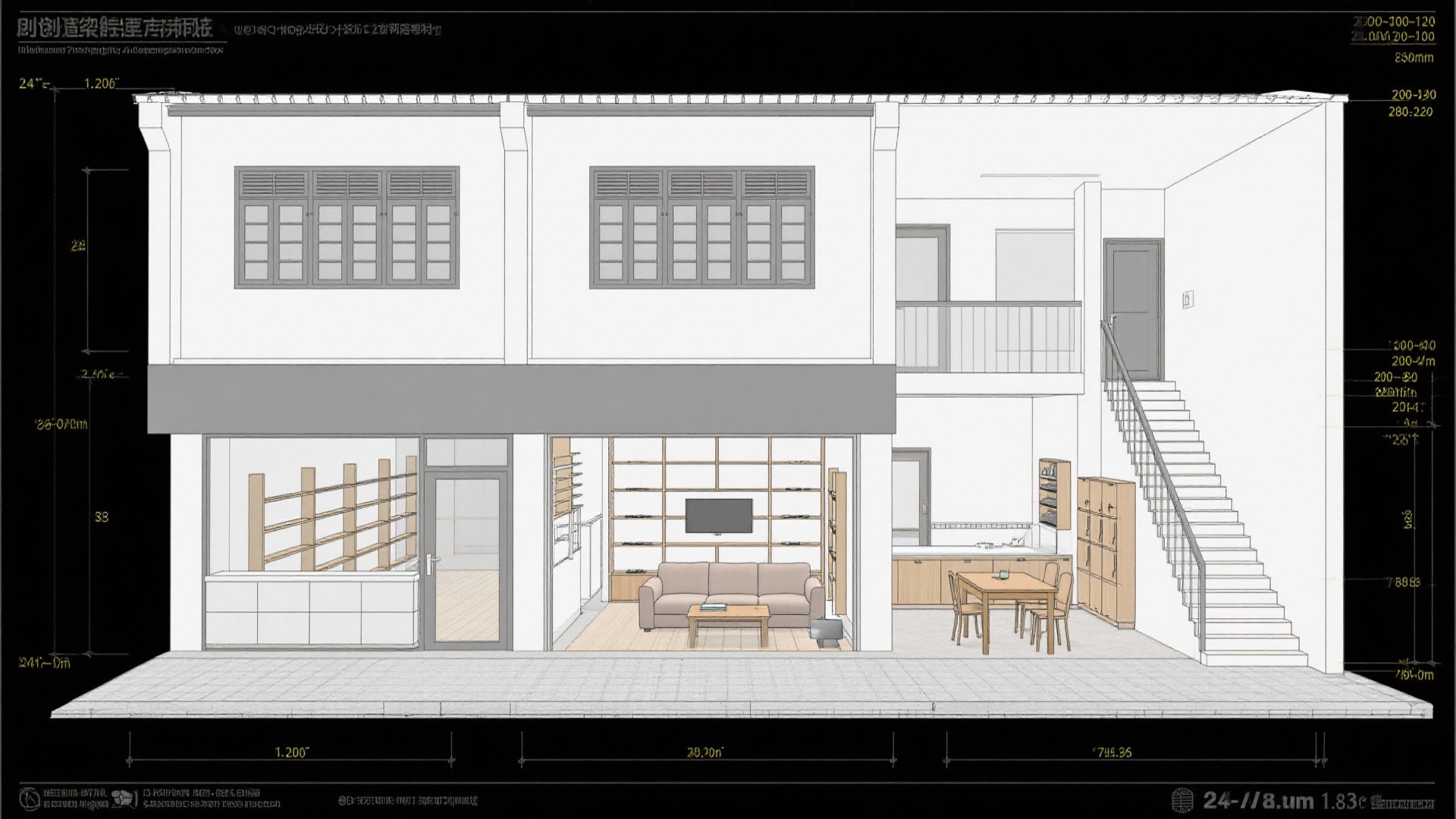 Work-Shop Feels Too Close? 2 Story Shop House Floor Plans