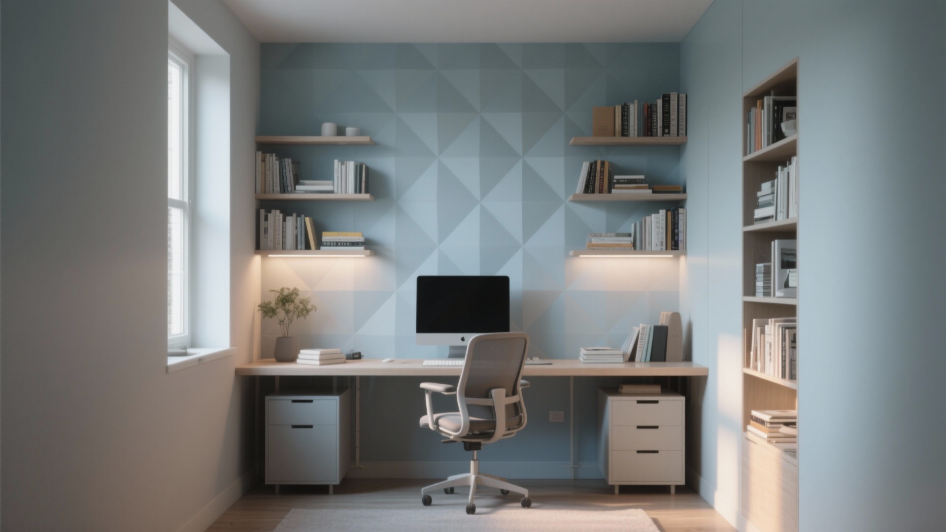 3D Wallpaper for Study Room: Transform Spaces with Depth and Style