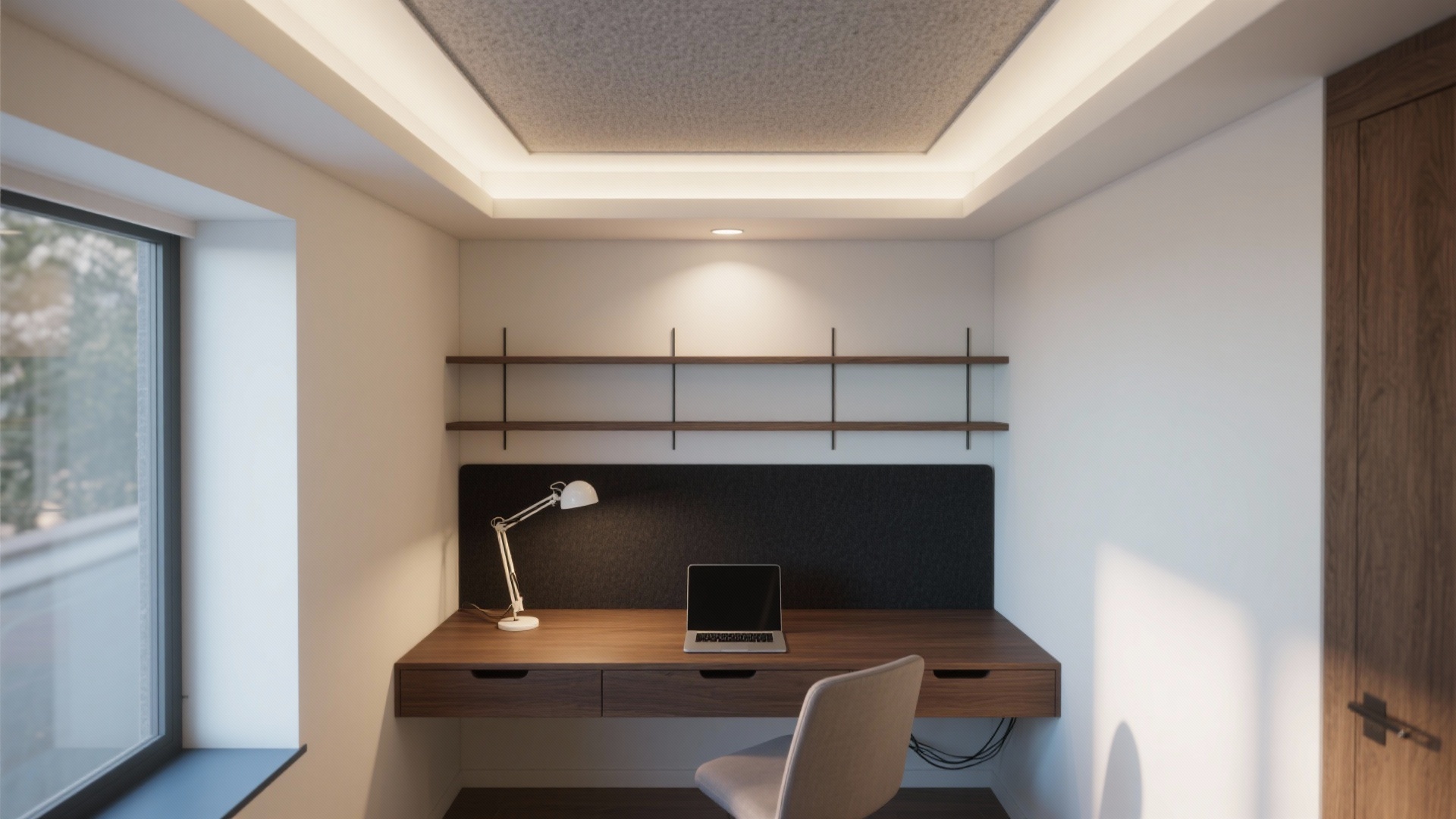 Study Room False Ceiling Designs to Fix Dark, Glary Desks