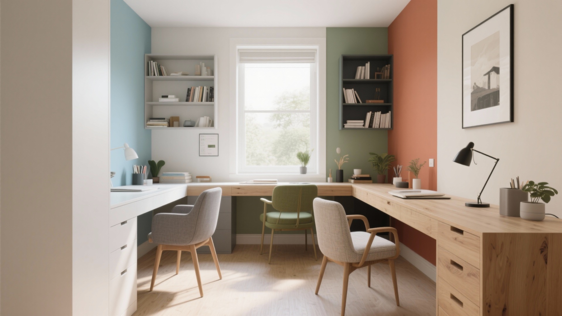 Small Study Feels Dull? 5 Study Room Colour Combinations
