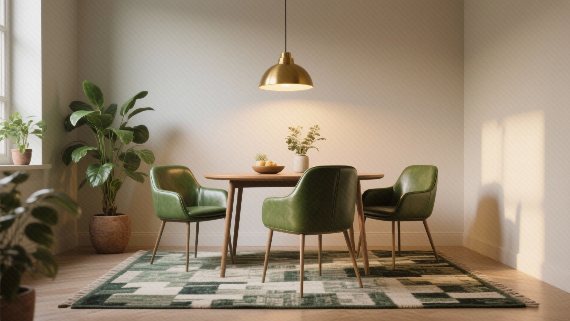 Green Leather Dining Chairs — 5 Small-Space Ideas
