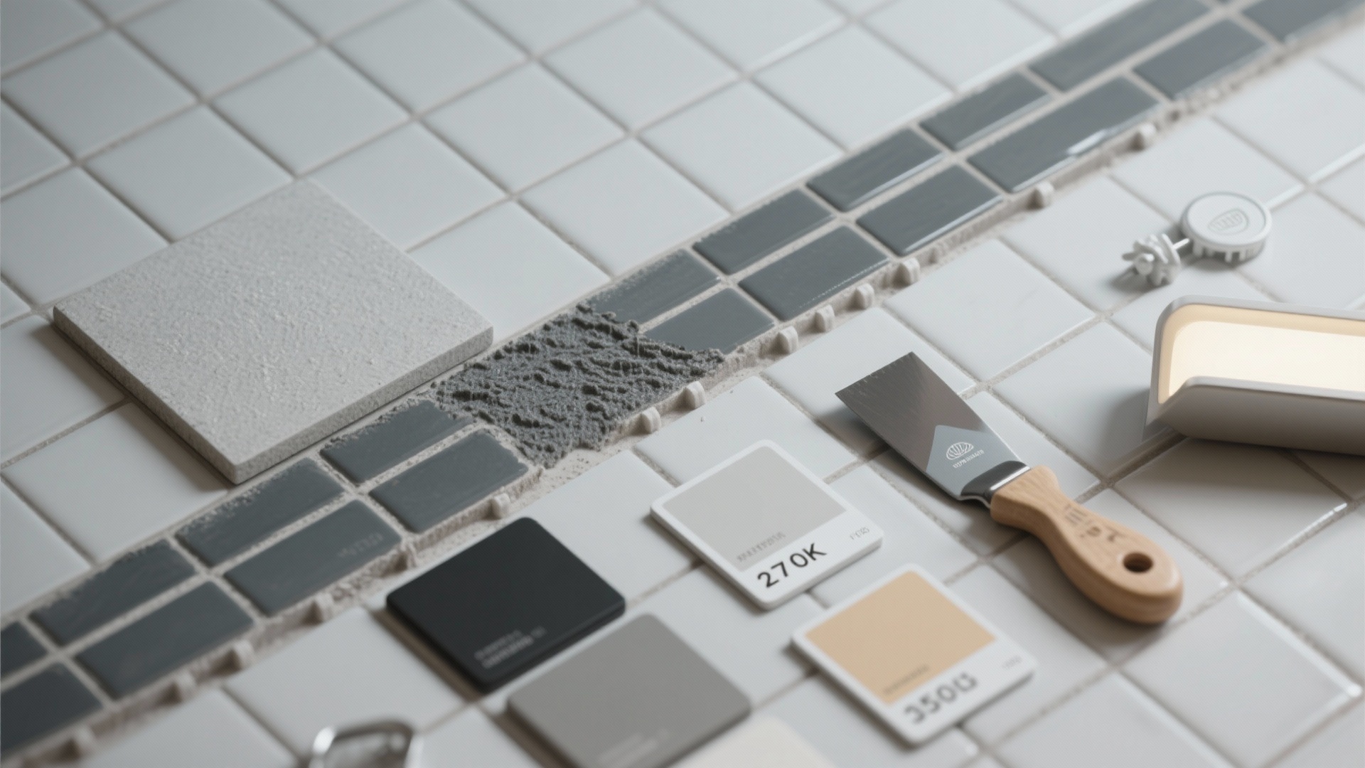 White Gray Bathroom Tile Ideas — 5 Inspiring Looks