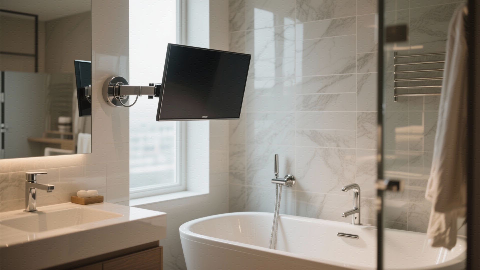 10 TV in Bathroom Ideas from a Designer
