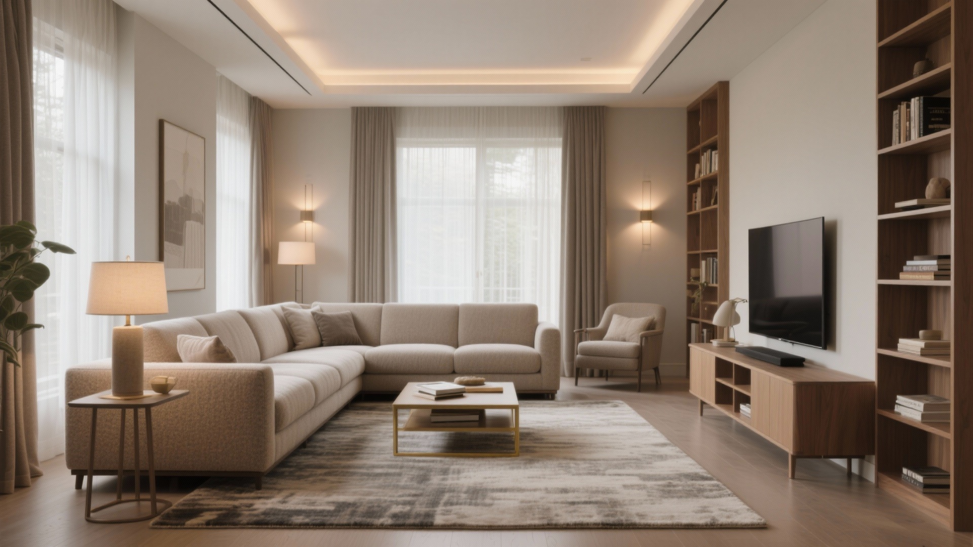 Creative T-Shaped Living Room Ideas