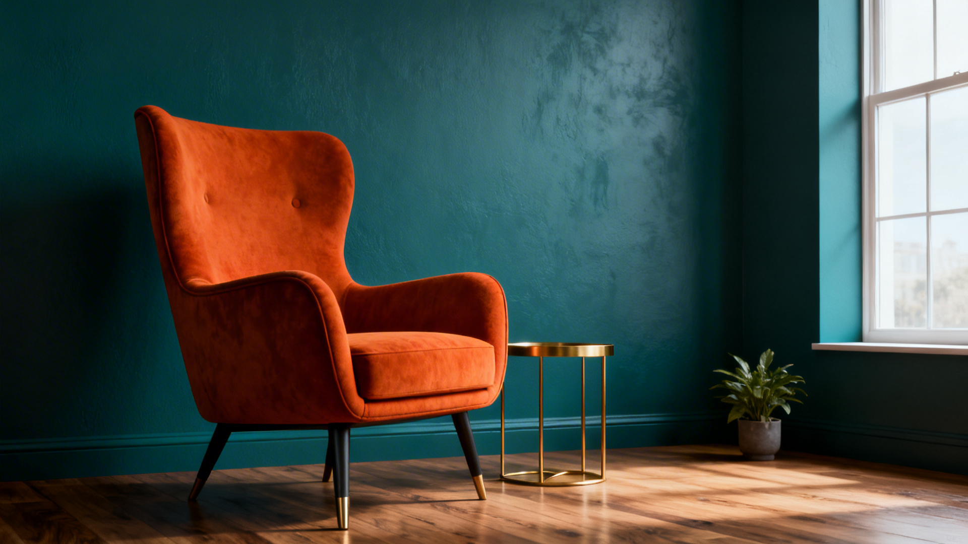 Burnt Orange and Teal Living Room - 5 Design Ideas
