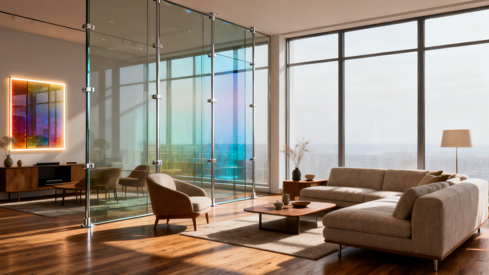Dark Living Room? Tempered Glass Wall Art That Keeps Light
