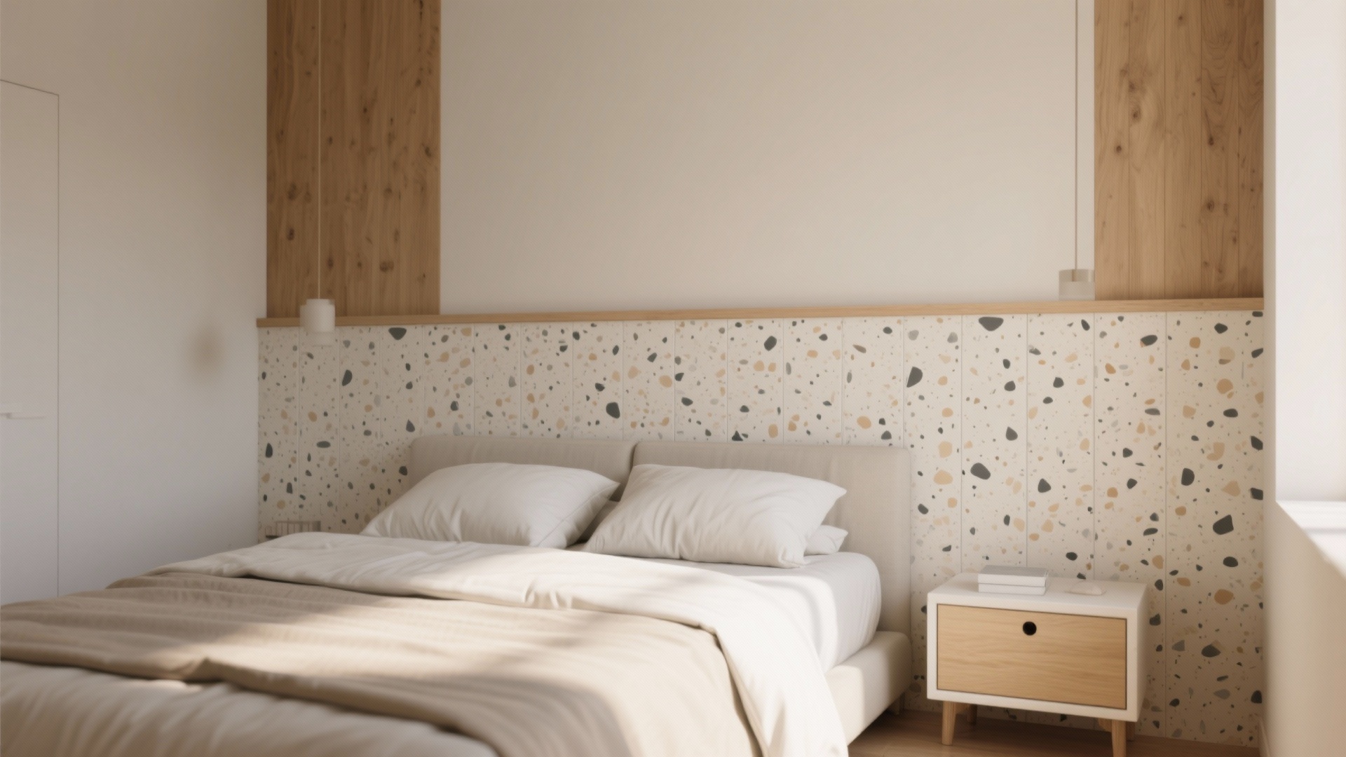 Small Bedroom Walls Getting Scuffed? Half Wall Tiles Design Ideas