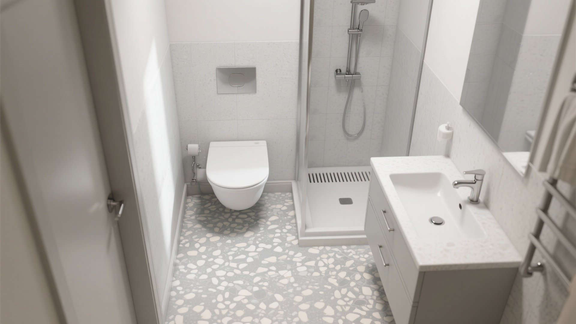Small Bathroom Feels Plain? Italian Bathroom Design Fix