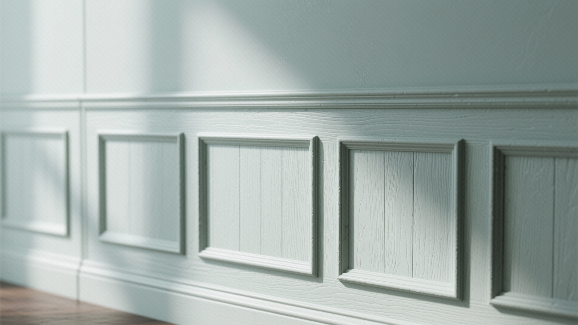 Paint Wainscoting Same Color as Wall Without Looking Flat