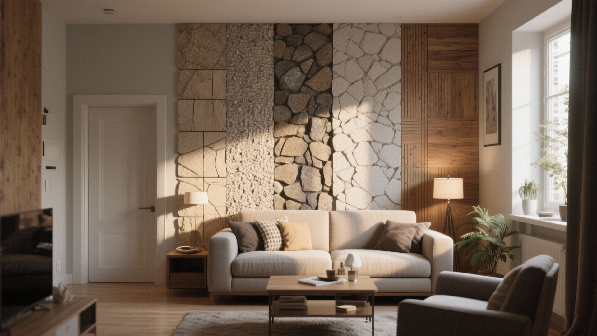 5 Textured Wall Ideas for Living Rooms