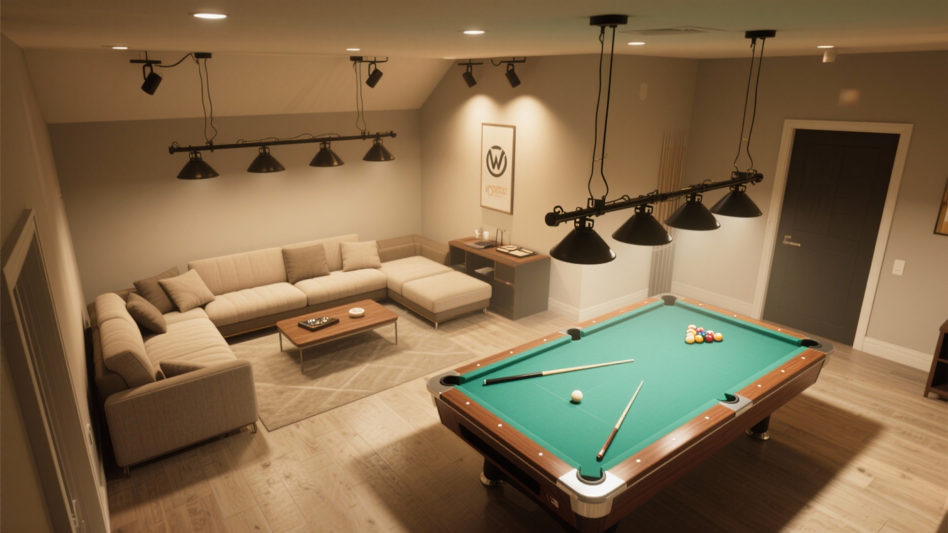 Modern Pool Table Lighting — 5 Stylish Ideas