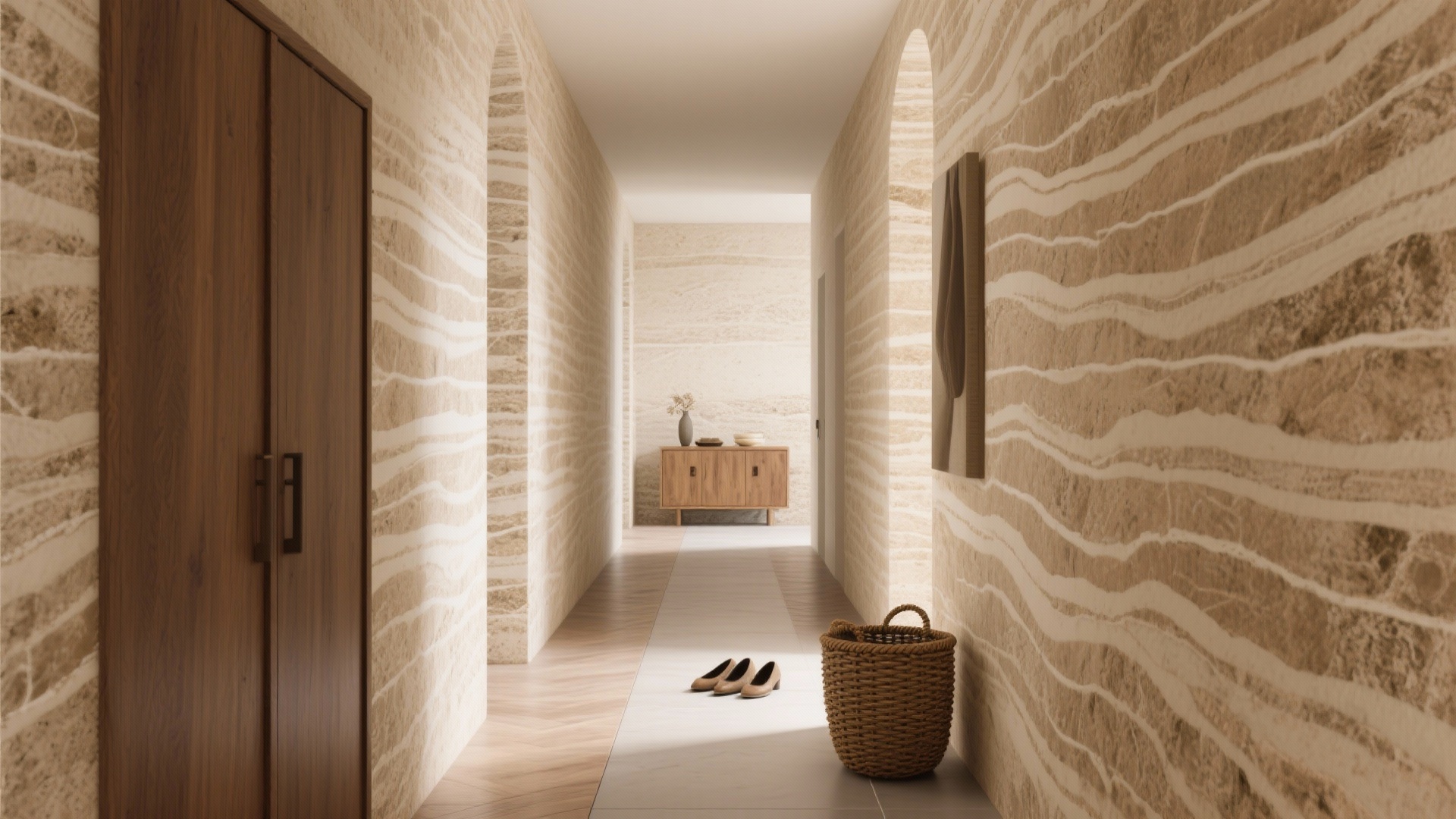Hall Feels Narrow? 5 Texture Paint Designs for Hall