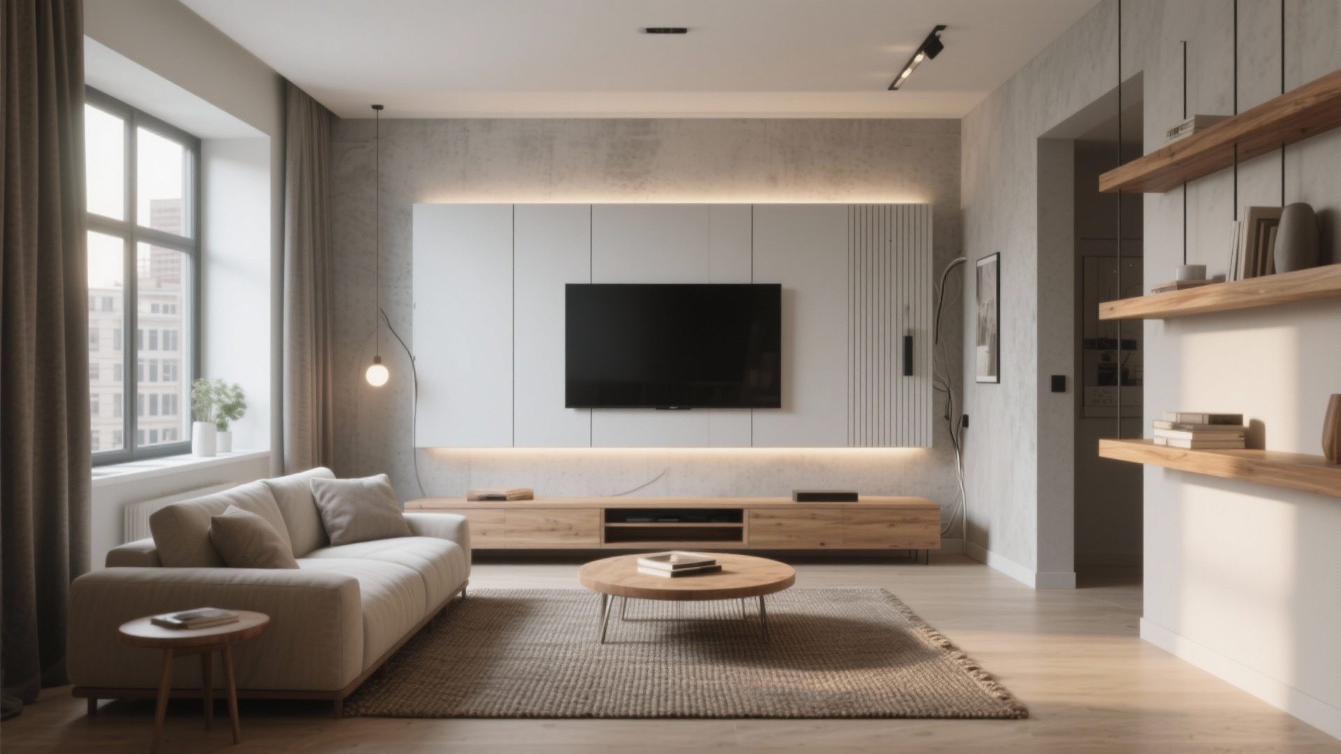 TV Panel Designs for Living Room That Fix Cluttered Walls