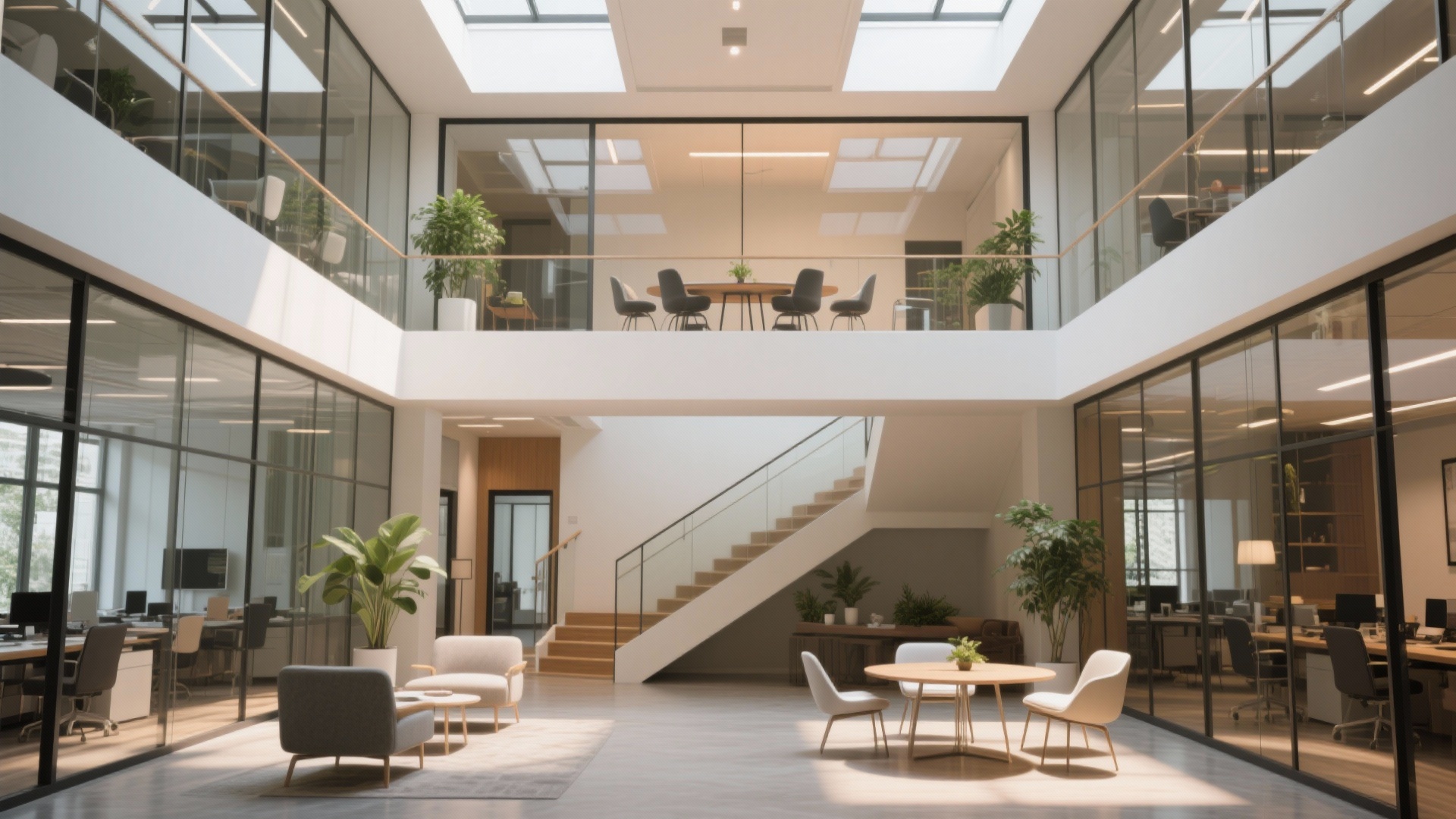 Two-Storey Office Building Floor Plan Ideas
