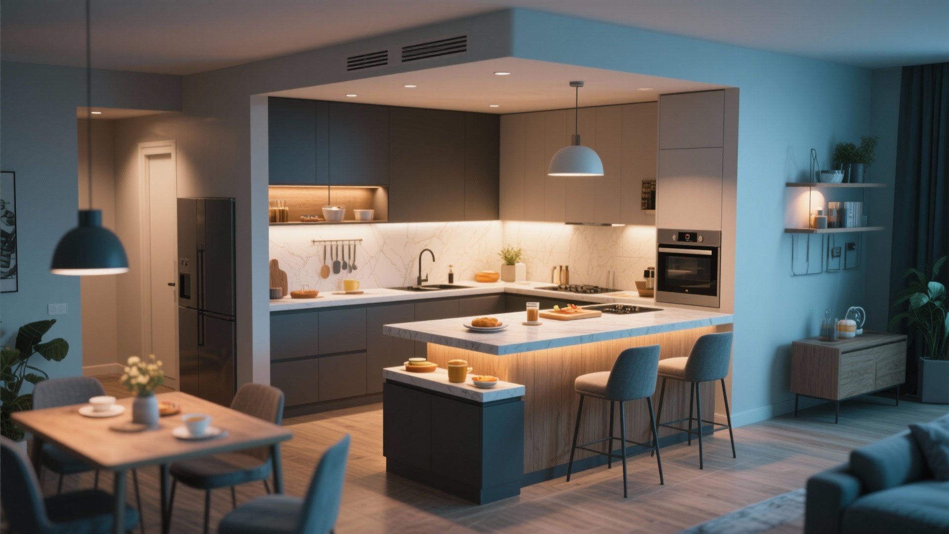 10 Small Kitchen Breakfast Bar Ideas