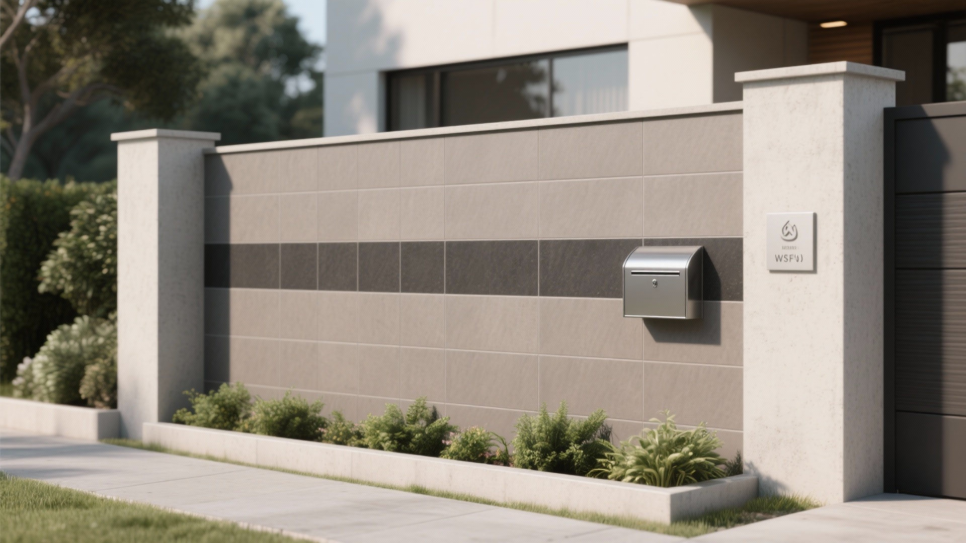 Front Boundary Wall Tiles Design: 5 Smart Ideas