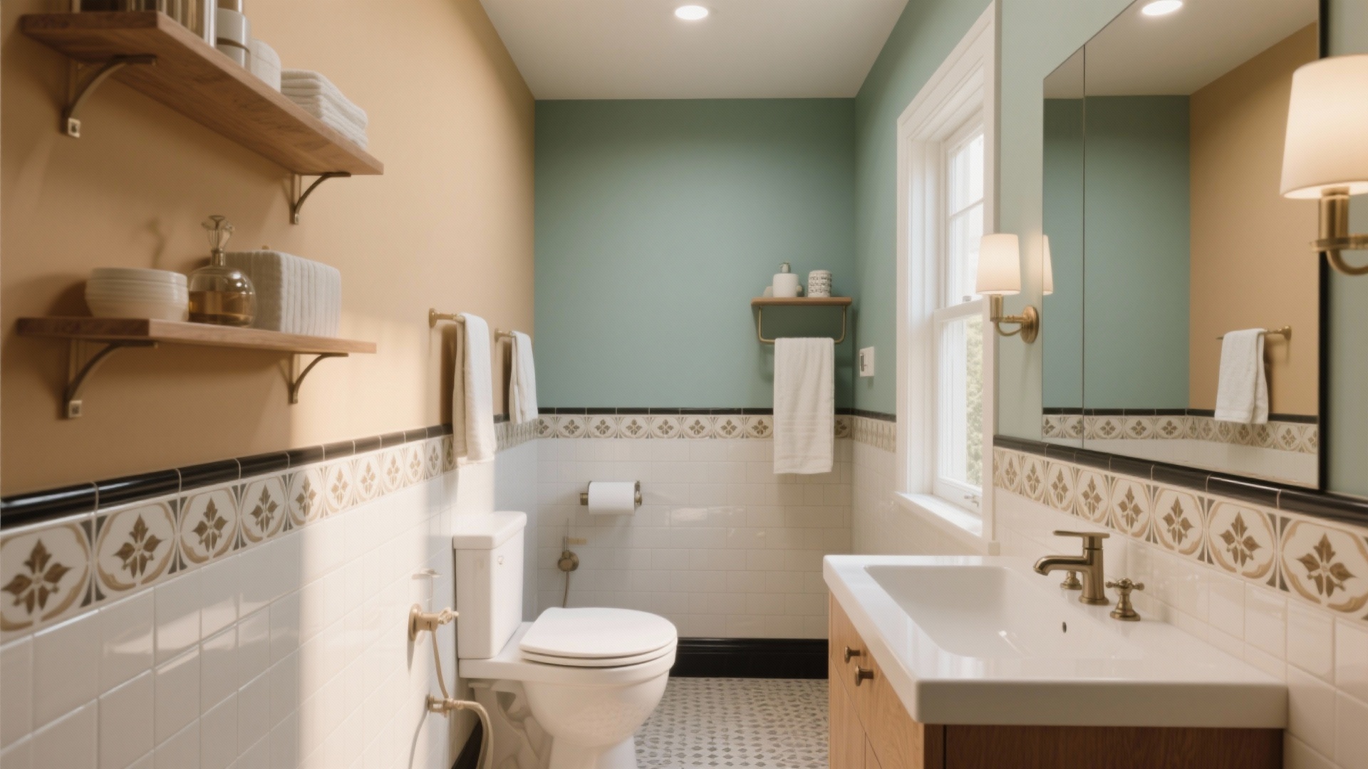 Bathroom Looks Boring? 10 Two-Tone Bathroom Ideas That Add Depth