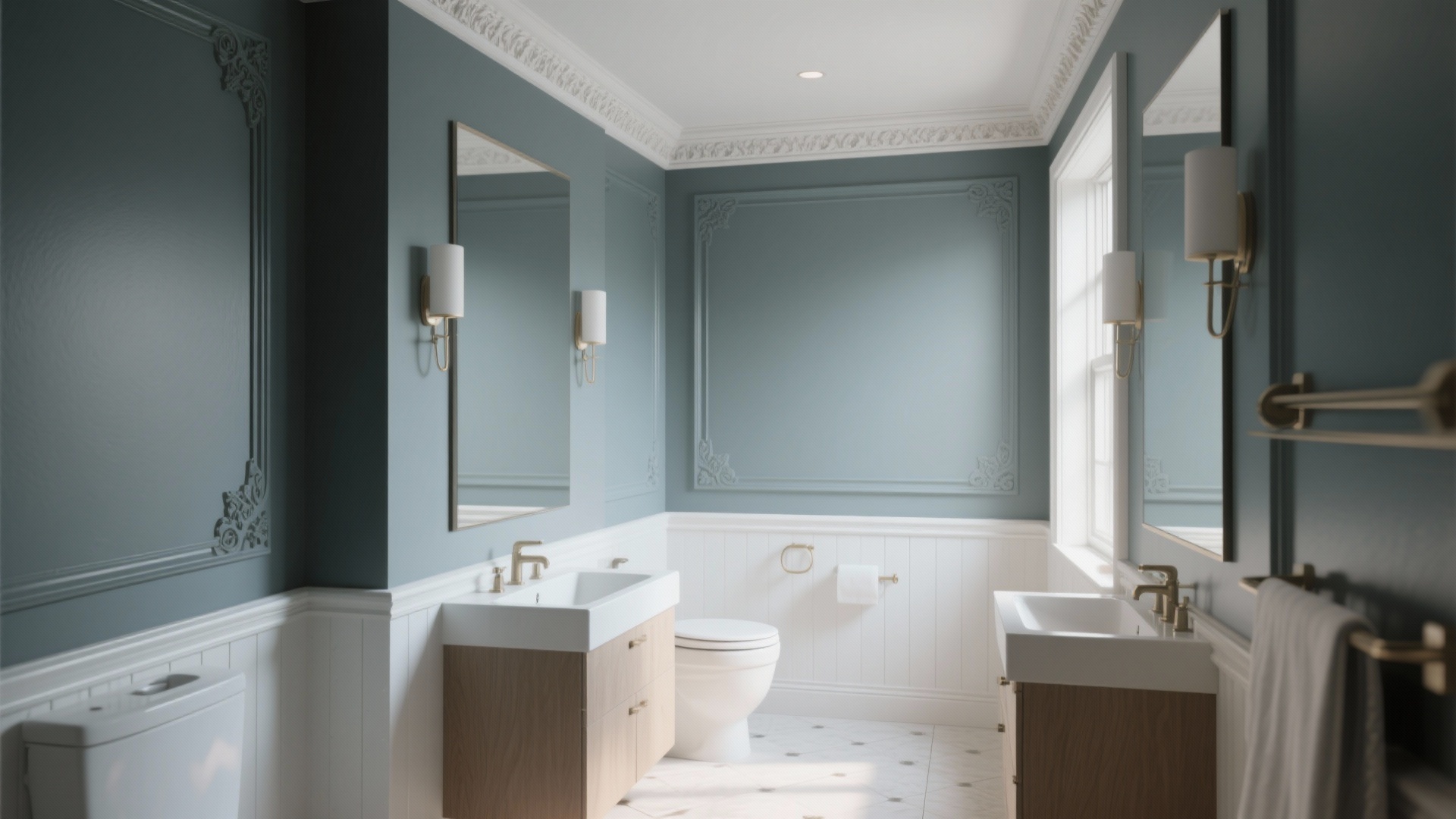 10 Bathroom Crown Molding Ideas for Low or Plain Ceilings