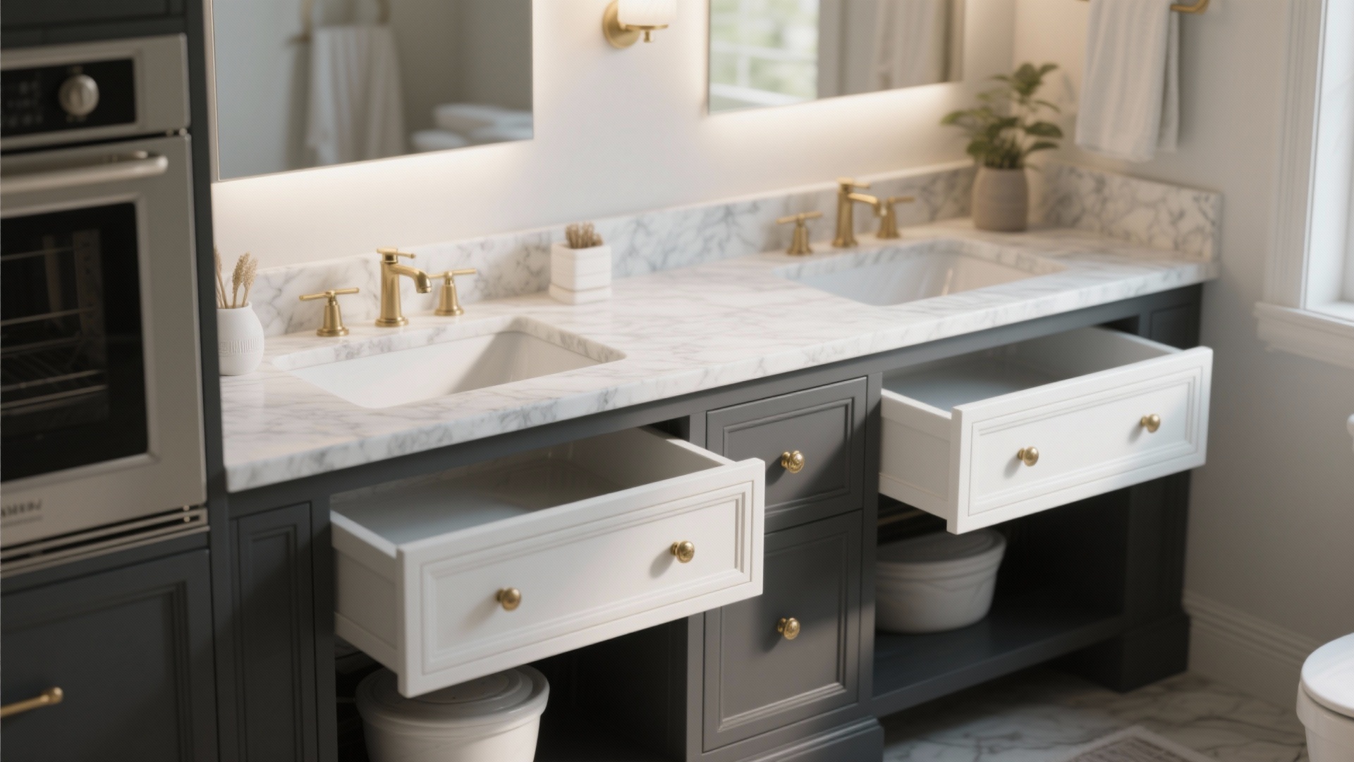 Antique White Vanity: 5 Small Bathroom Ideas