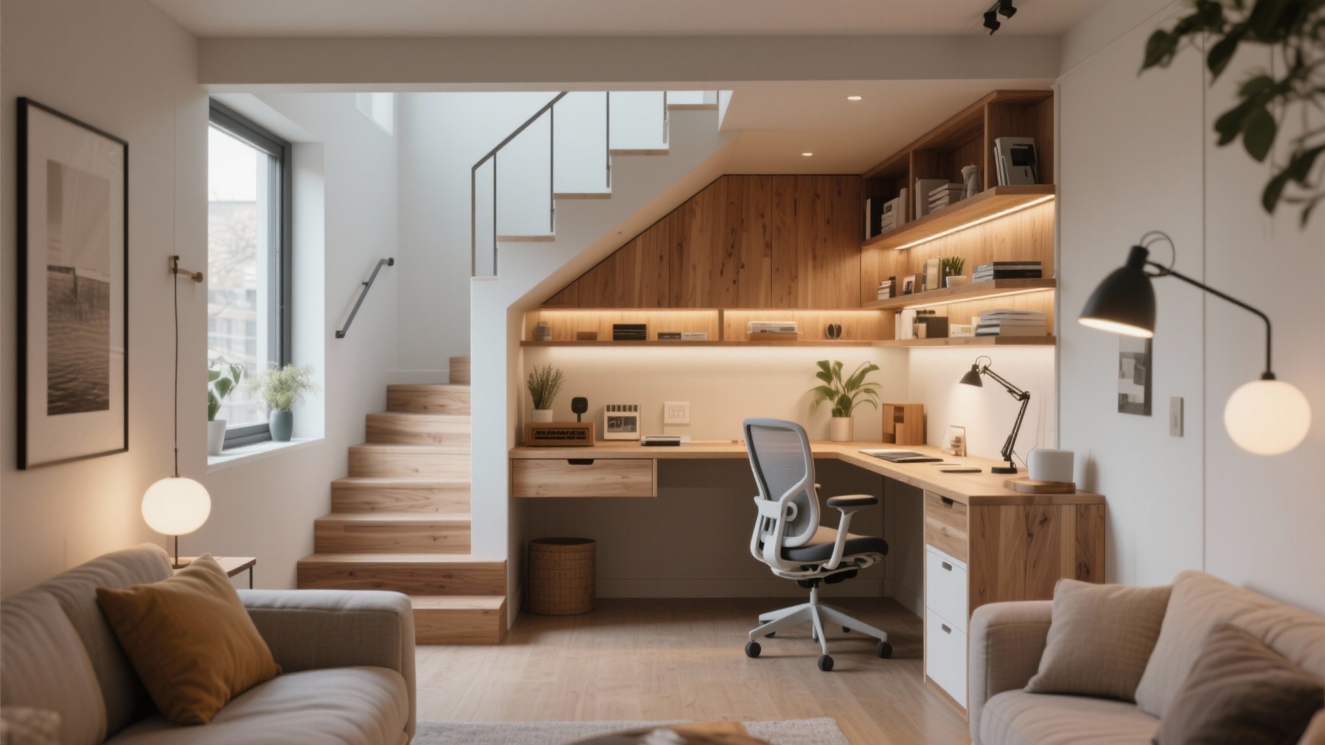 10 Living Room Ideas with Stairs to Maximize Space