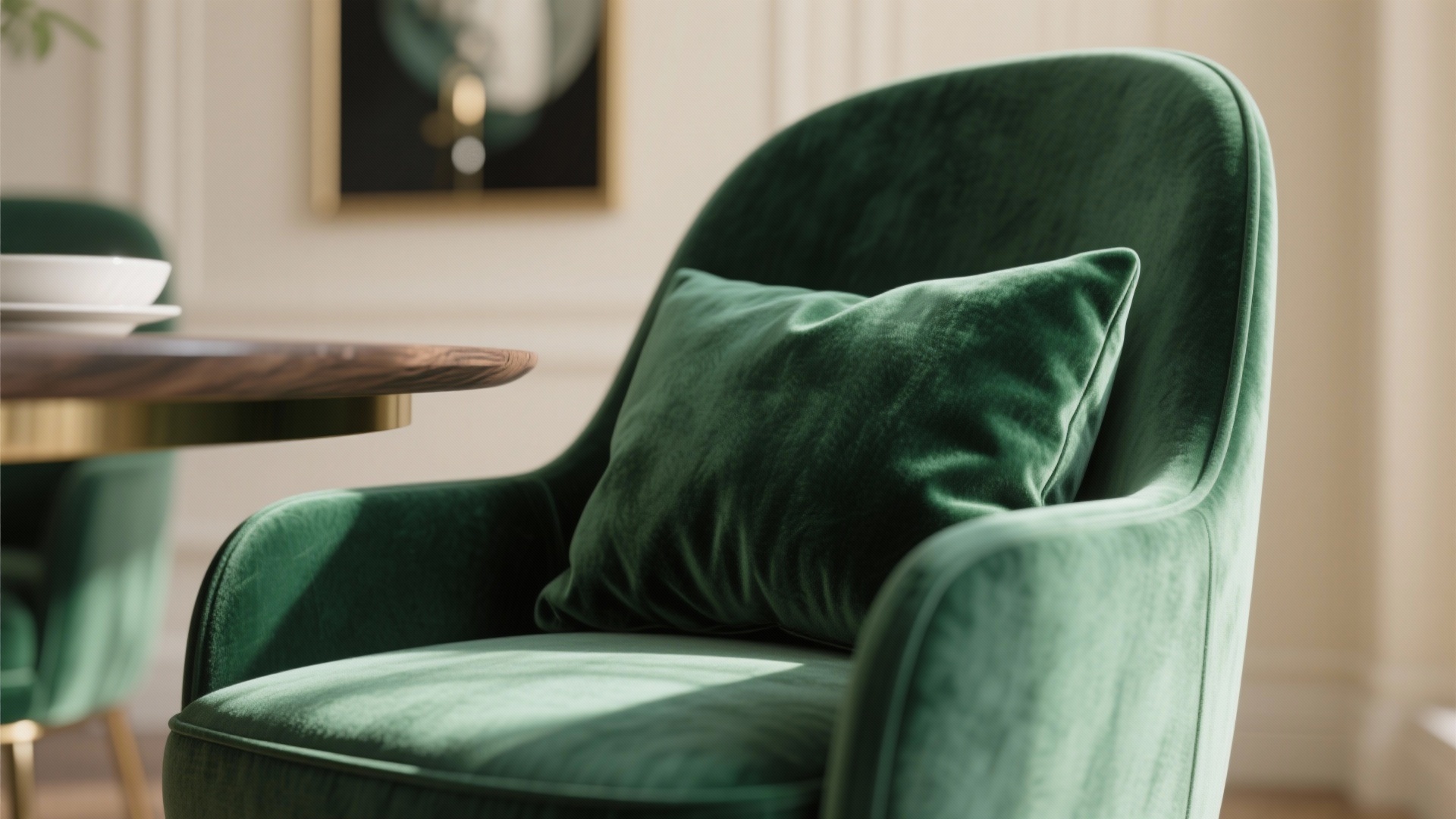 Small Dining Room Feels Dull? Emerald Green Dining Room Chairs