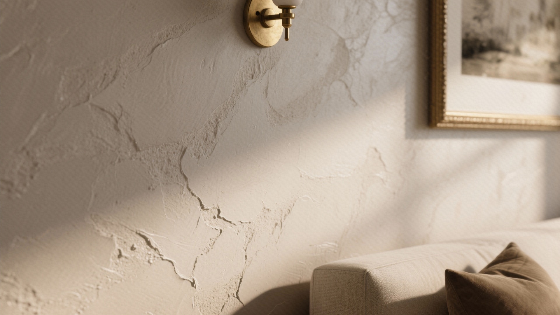 Small Living Room Feels Flat? Texture Wall Painting Designs
