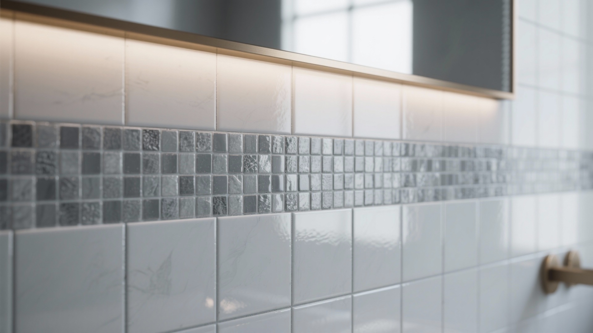 White Gray Bathroom Tile: 5 Small-Space Ideas