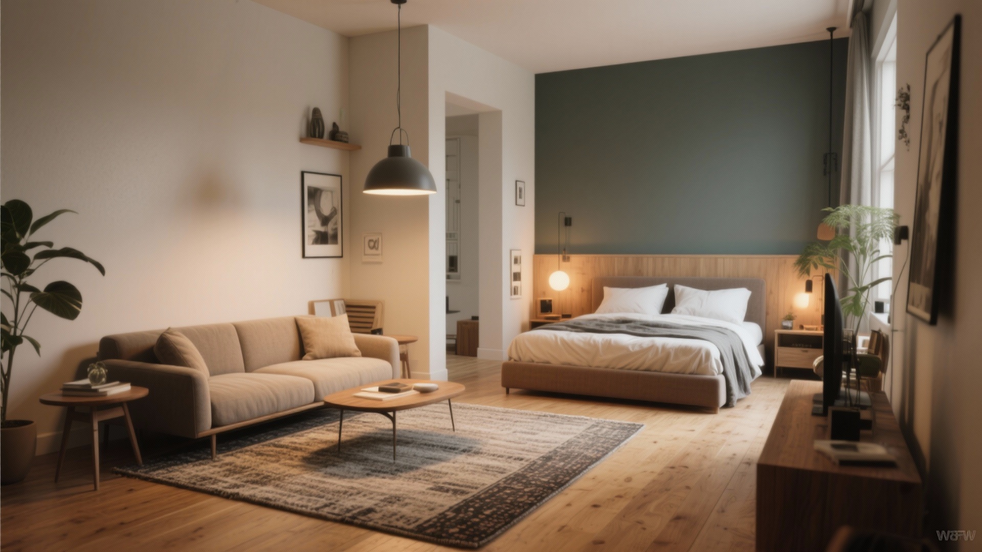 Small Living Room and Bedroom Combined: 5 Smart Ideas