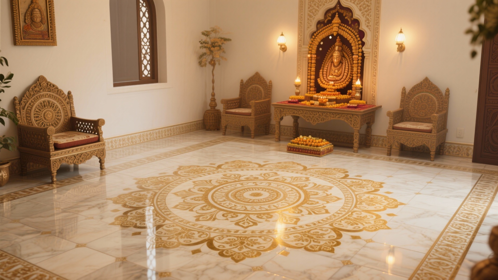 Small Pooja Room Too Plain? 5 Modern Pooja Room Tiles Ideas