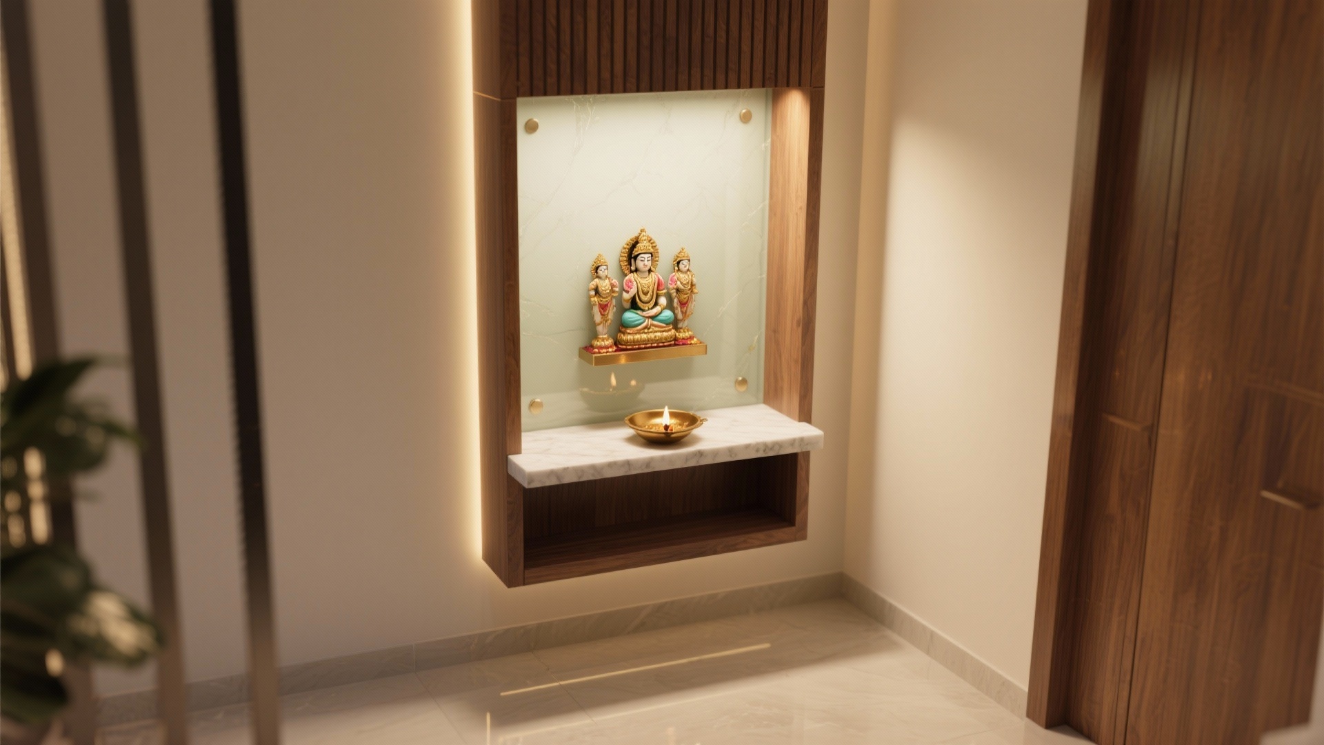 5 Pooja Room Modern Design Ideas for Small Homes