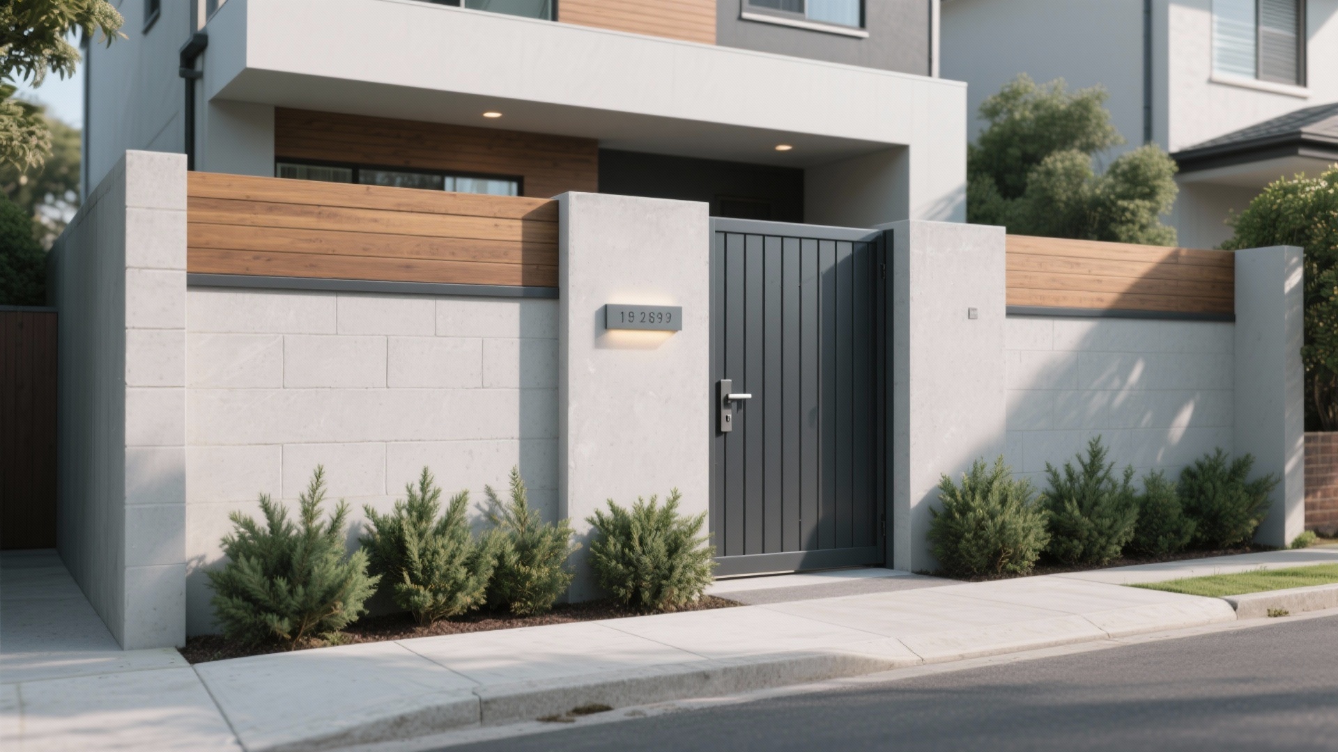 5 Simple Boundary Wall Design With Gate Ideas