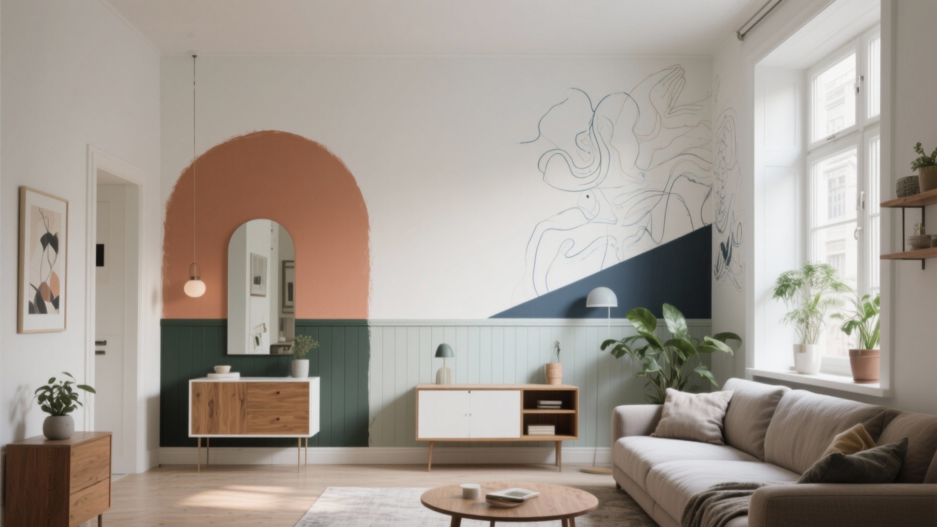 Small Room Walls Feel Boring? 5 Wall Painting Designs That Add Depth