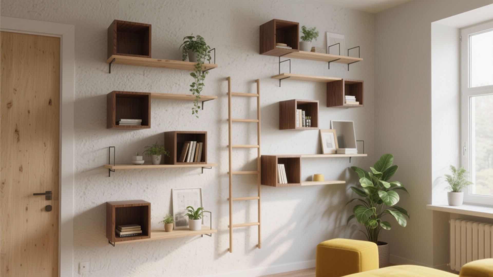 Room Feels Cluttered? Wall Shelves for Small Spaces