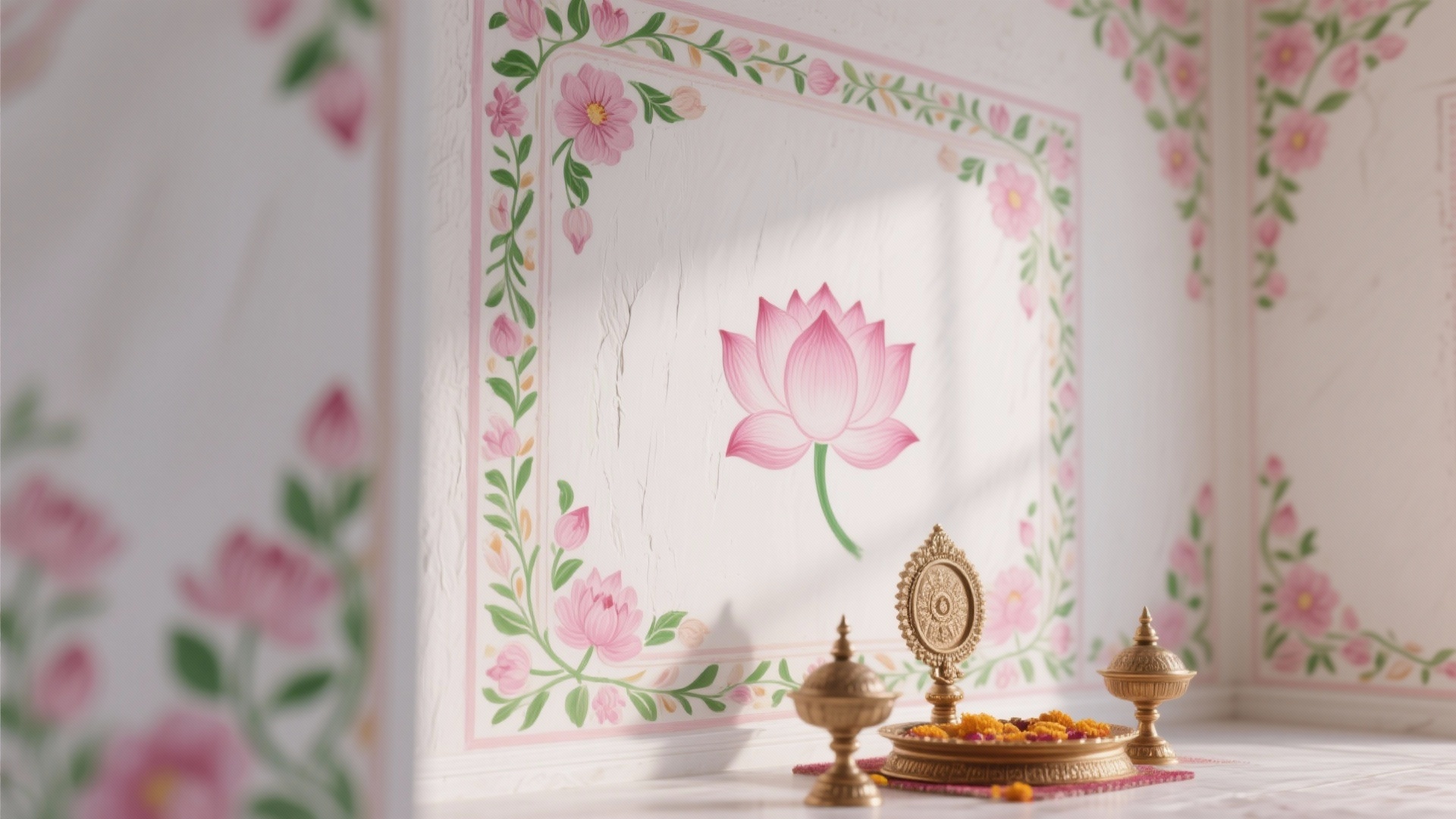 Pooja Room Paint Ideas for Dark or Dull Spaces