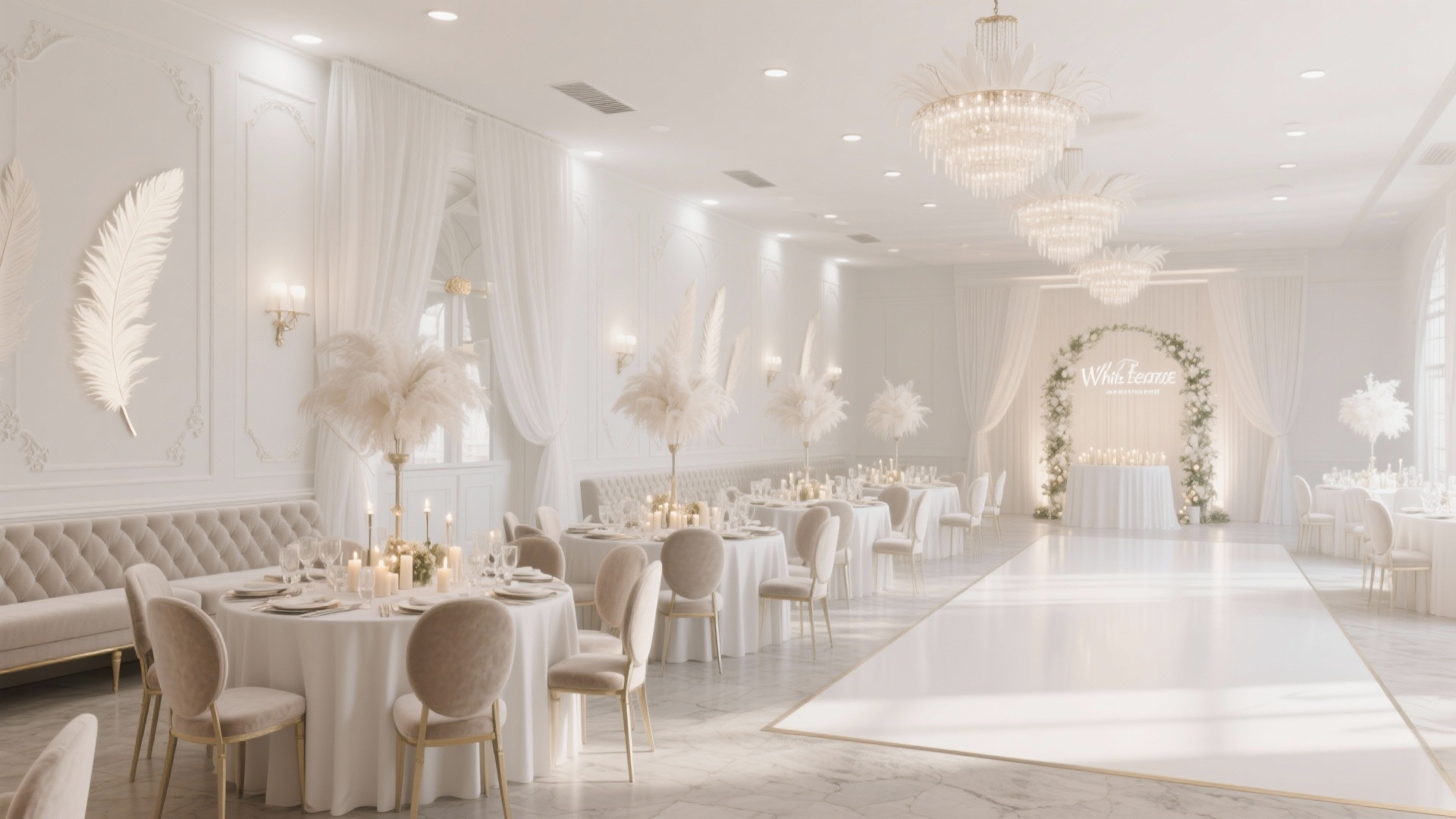 White Banquet Hall Design Feels Cold? Fix Lighting & Acoustics
